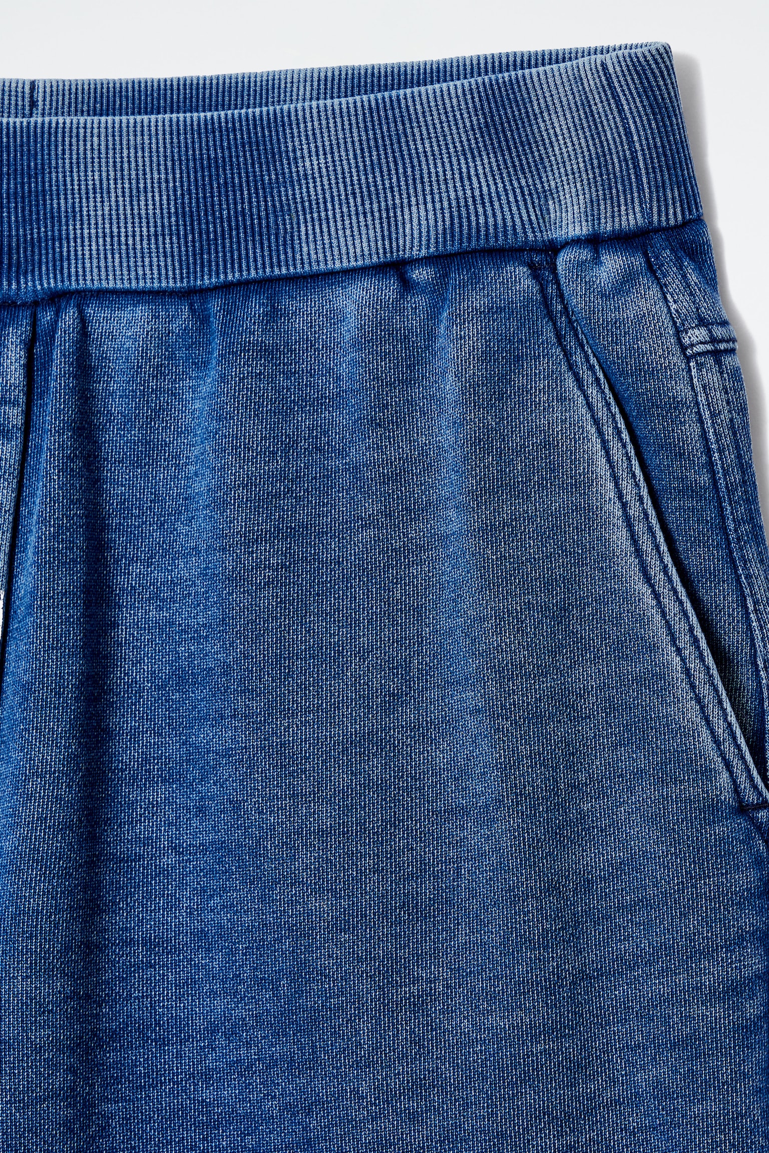 DENIM-WASH JERSEY JOGGERS - BLUE | COS