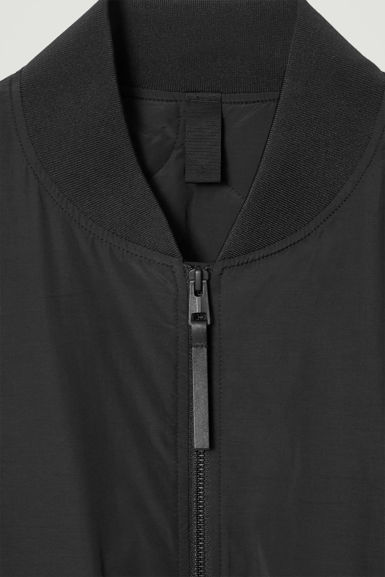 PADDED BOMBER JACKET - BLACK | COS GB