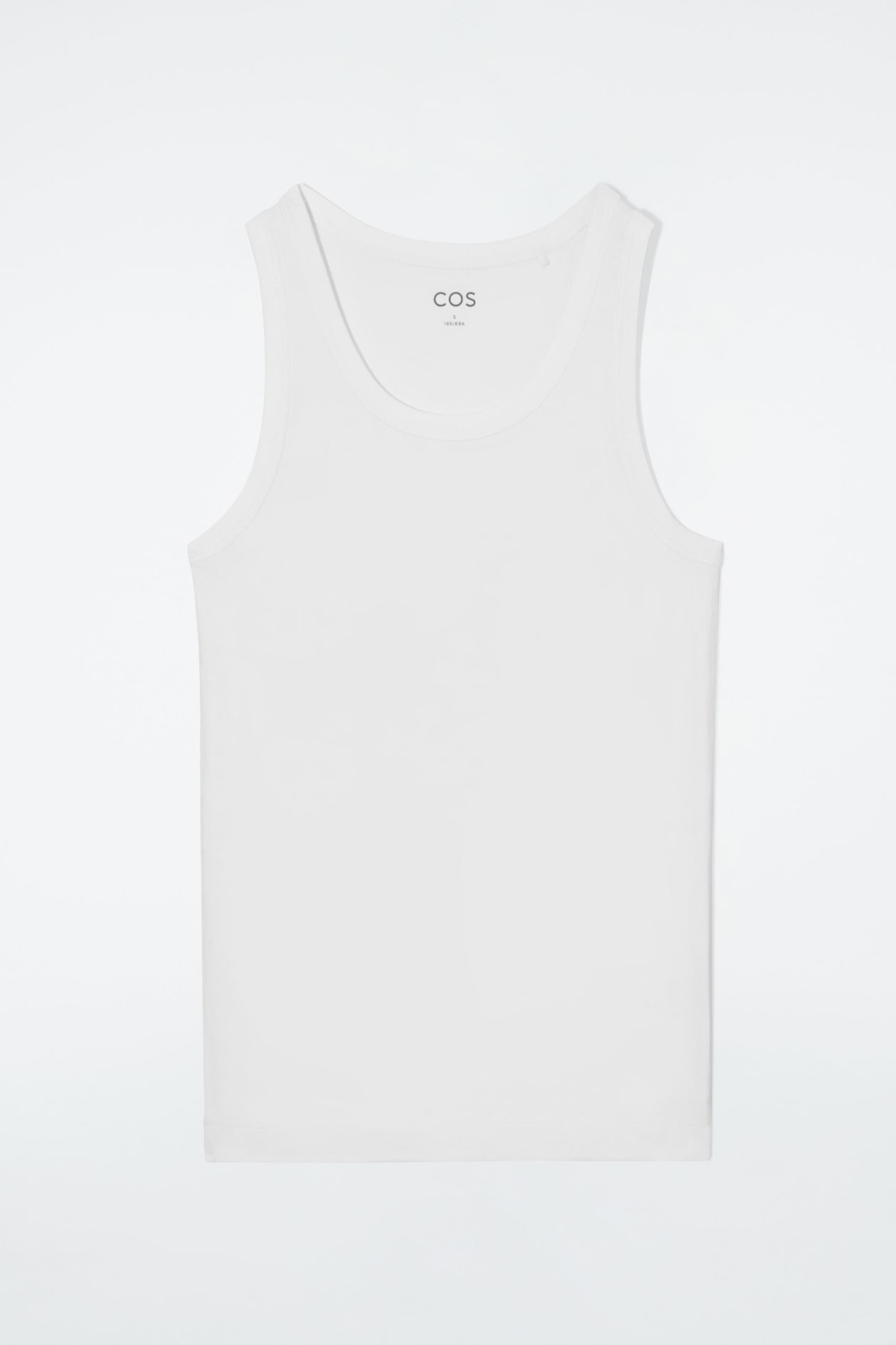 RIBBED TANK TOP - WHITE | COS AU