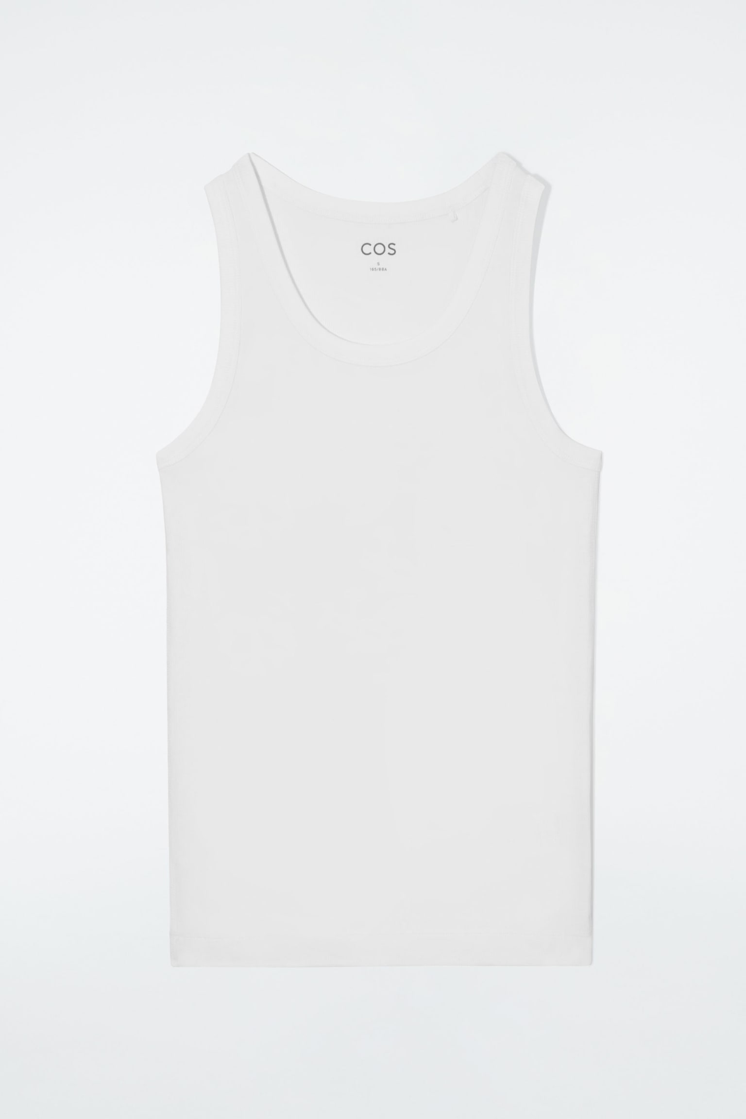 RIBBED TANK TOP - WHITE | COS