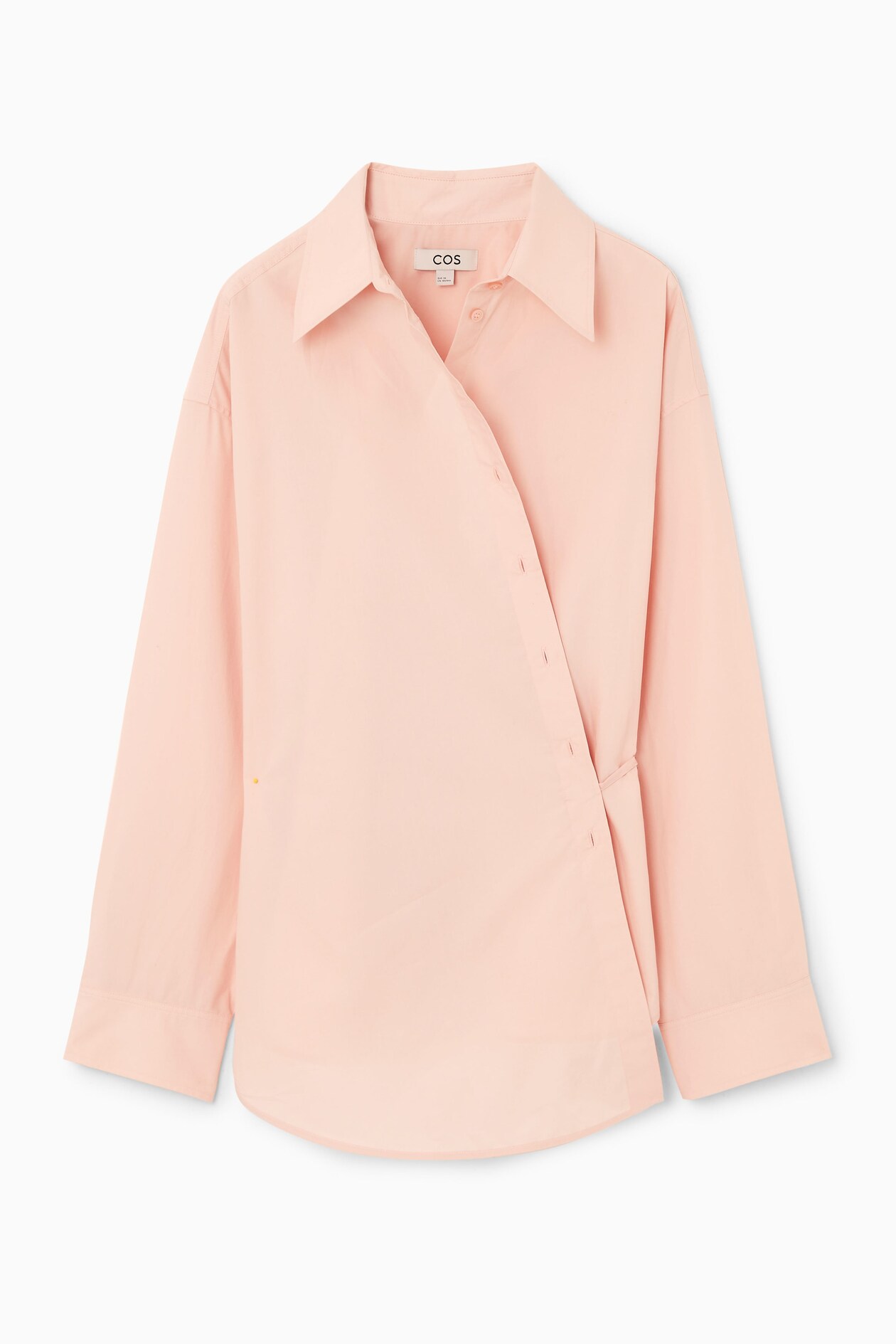 OVERSIZED WRAP SHIRT - PINK | COS