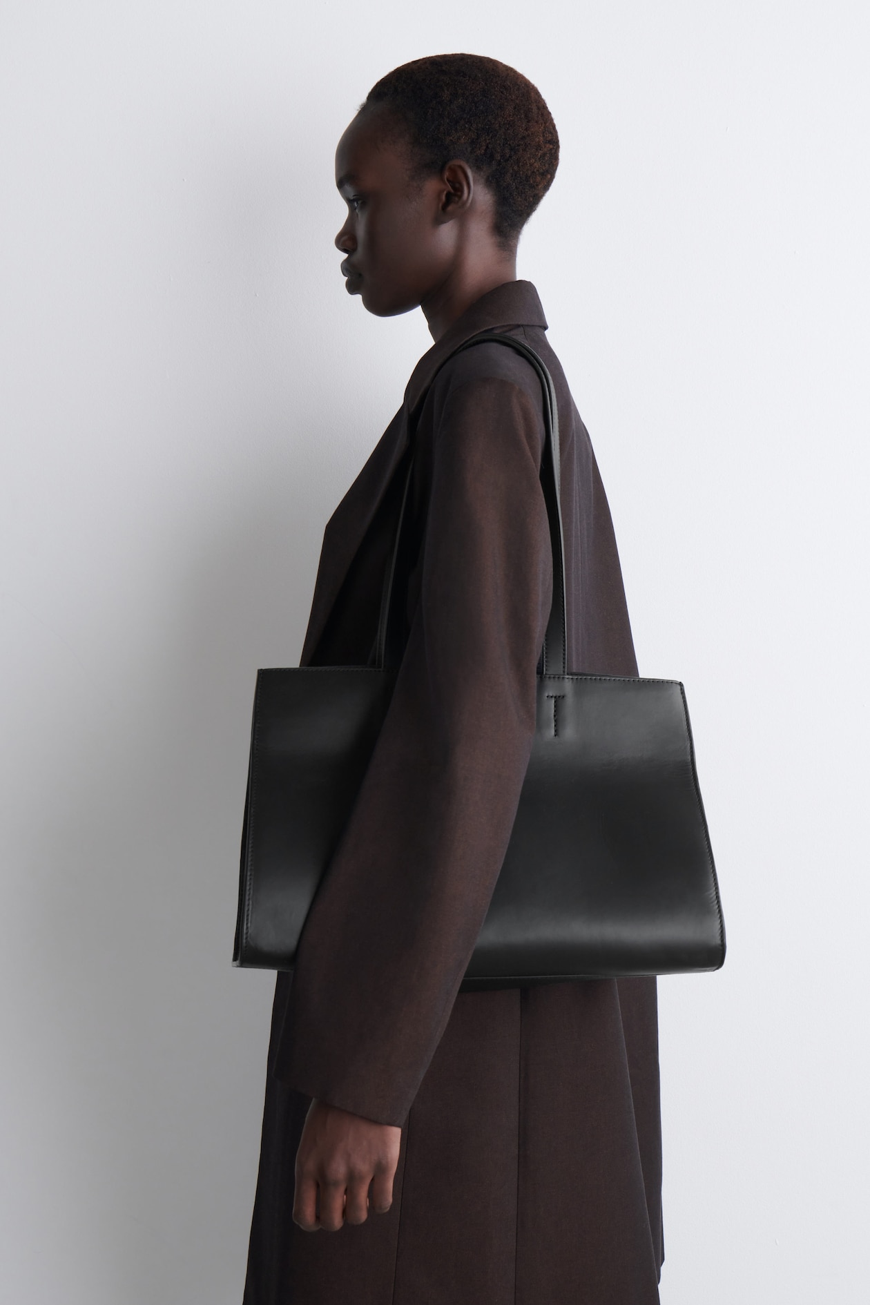 SAC CABAS GALLERY - CUIR - NOIR | COS FR