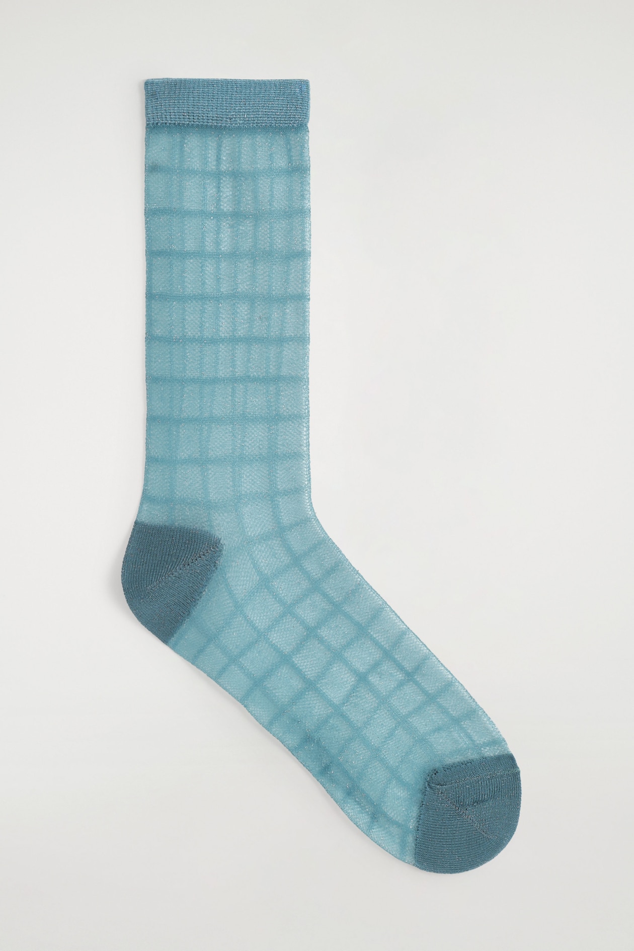 CHECKED SHEER SOCKS - LIGHT BLUE | COS US