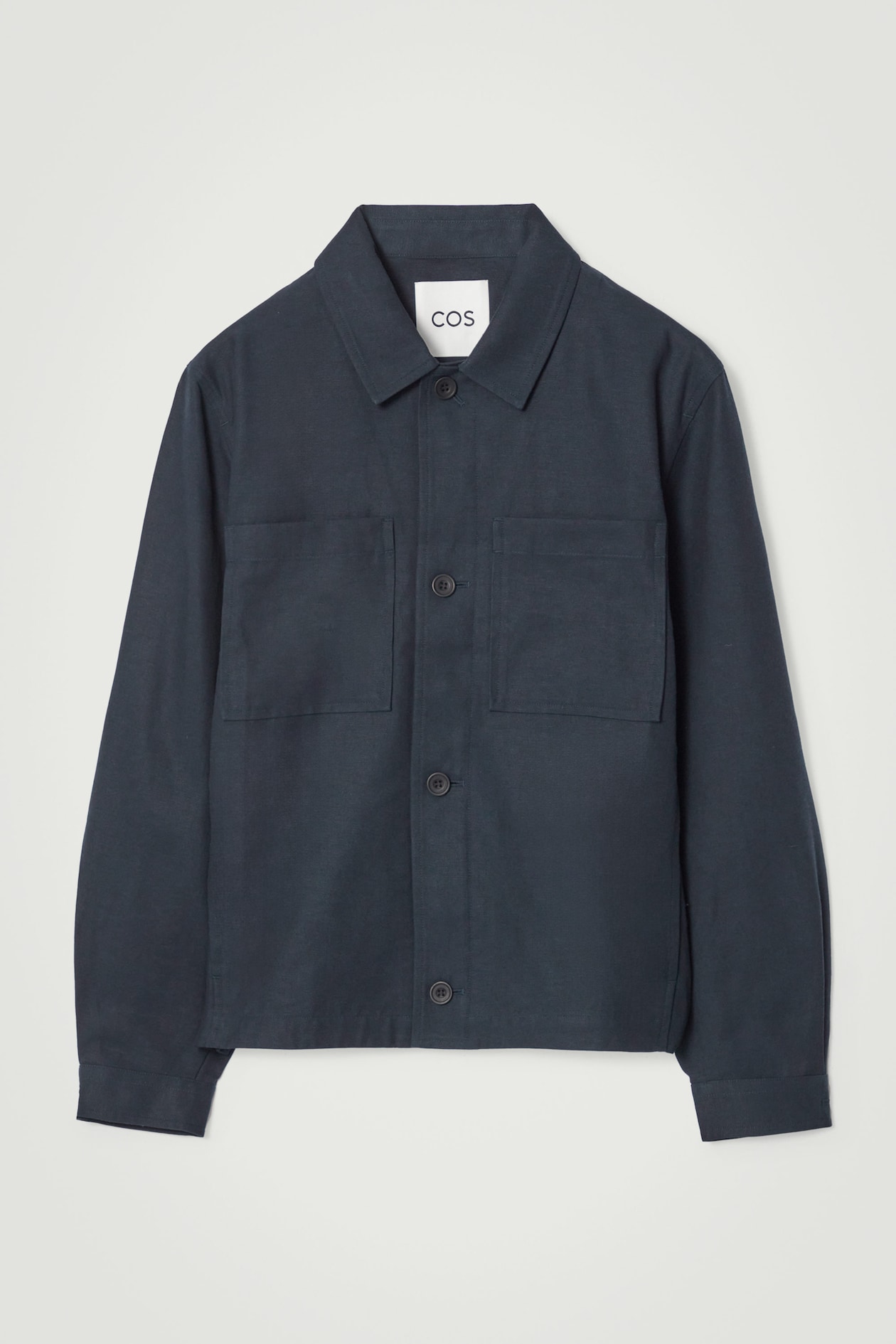 RELAXED UTILITY OVERSHIRT - NAVY | COS