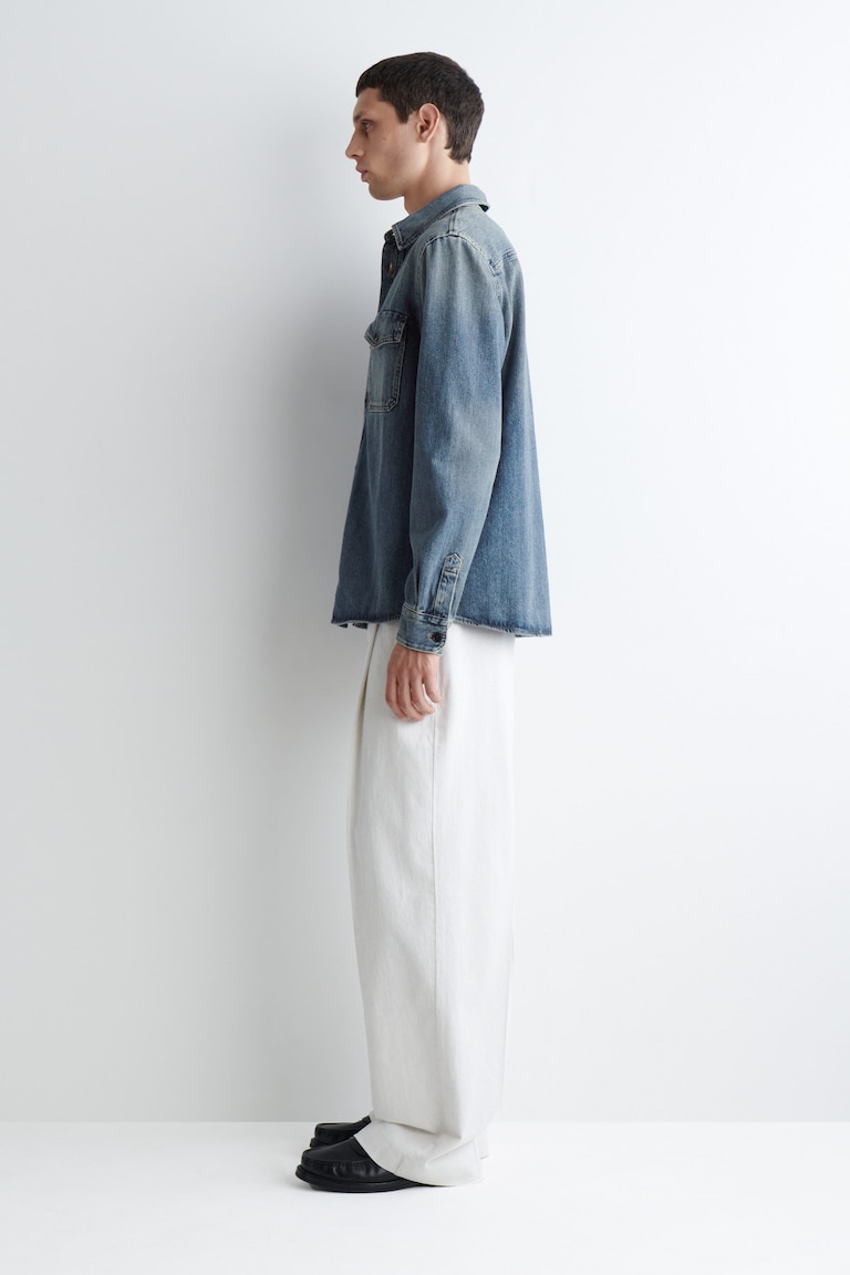 DENIM SHIRT - RINSED BLUE | COS