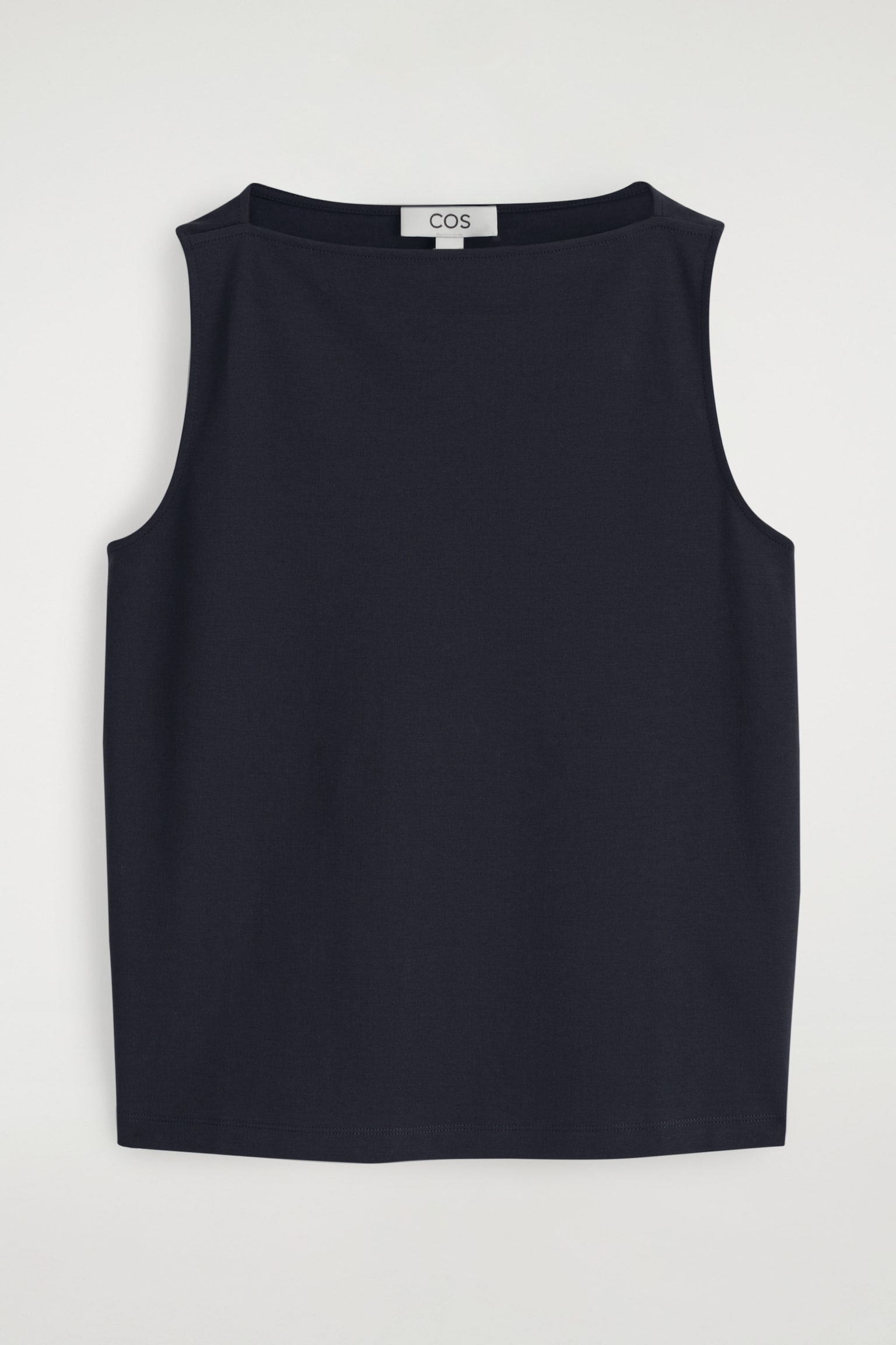 CREW-NECK MERINO WOOL TOP - DARK GREEN | COS