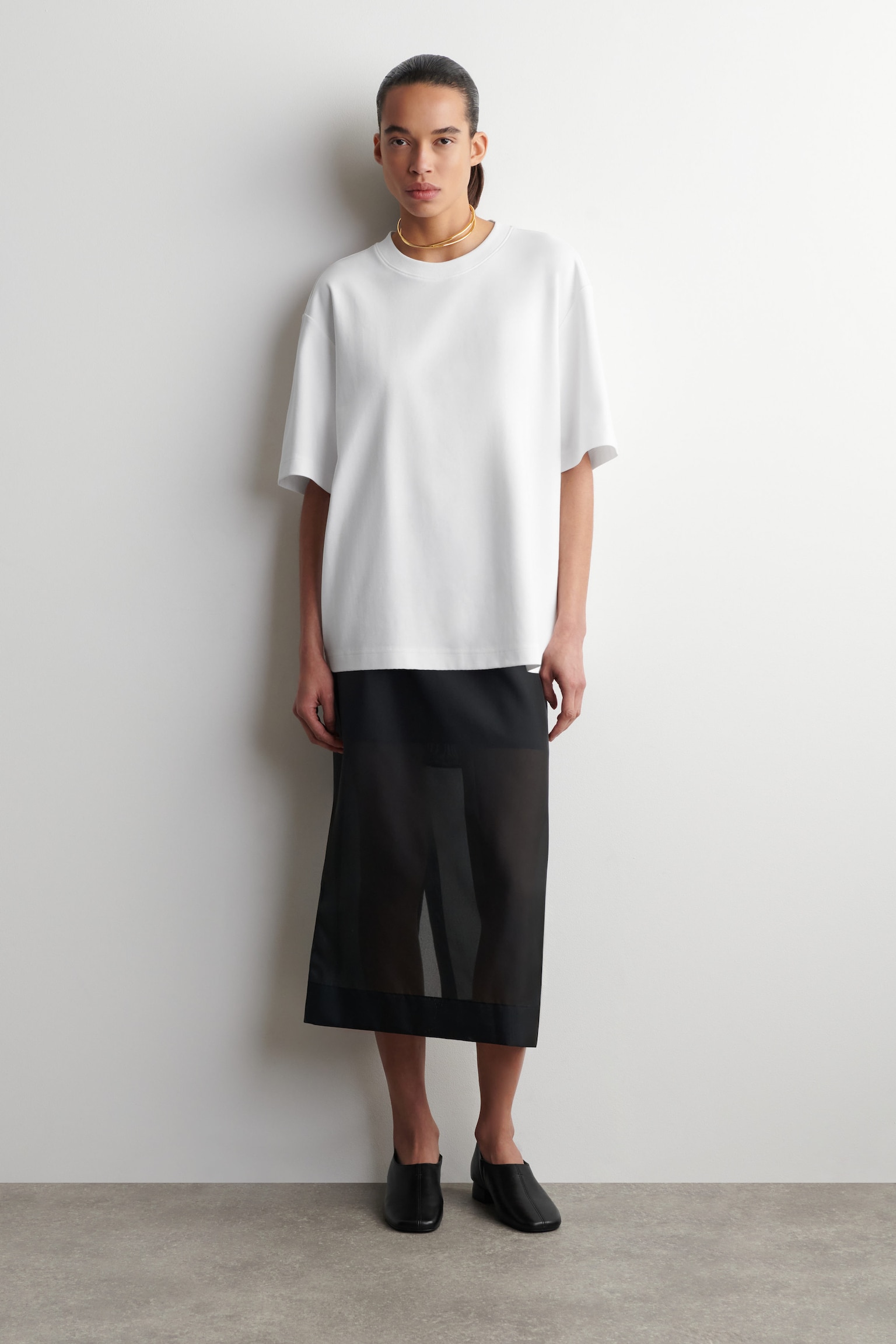OVERSIZED T-SHIRT - WHITE | COS