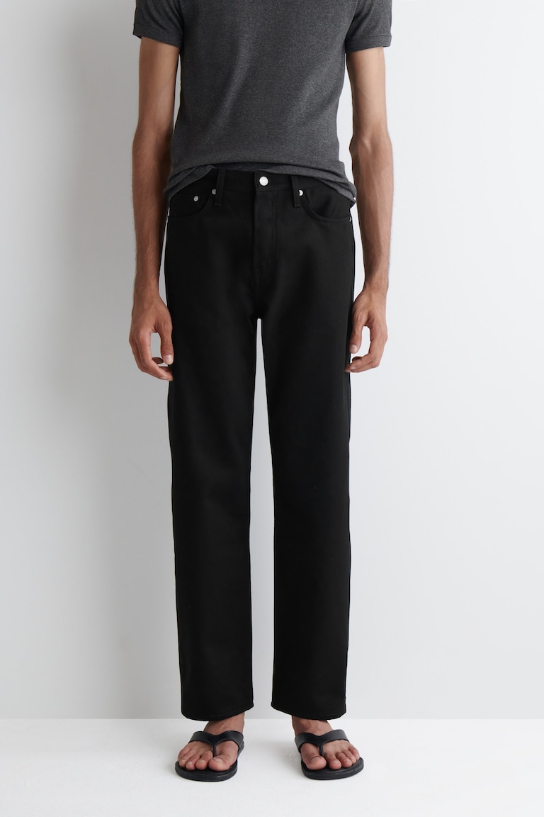 SIGNATURE STRAIGHT-LEG JEANS - BLACK | COS