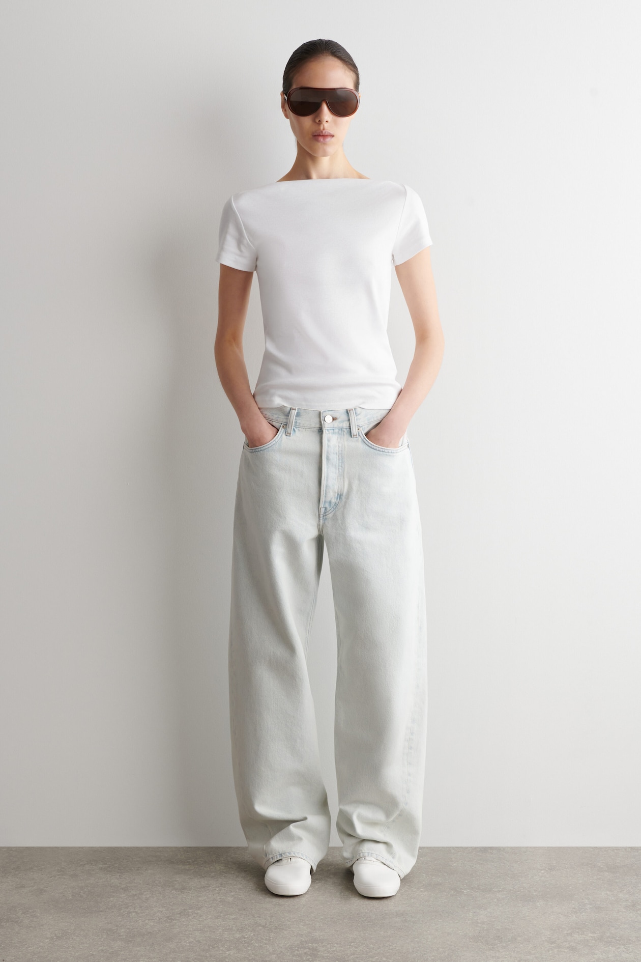 Baskets plimsoll en toile - BLANC | COS CA