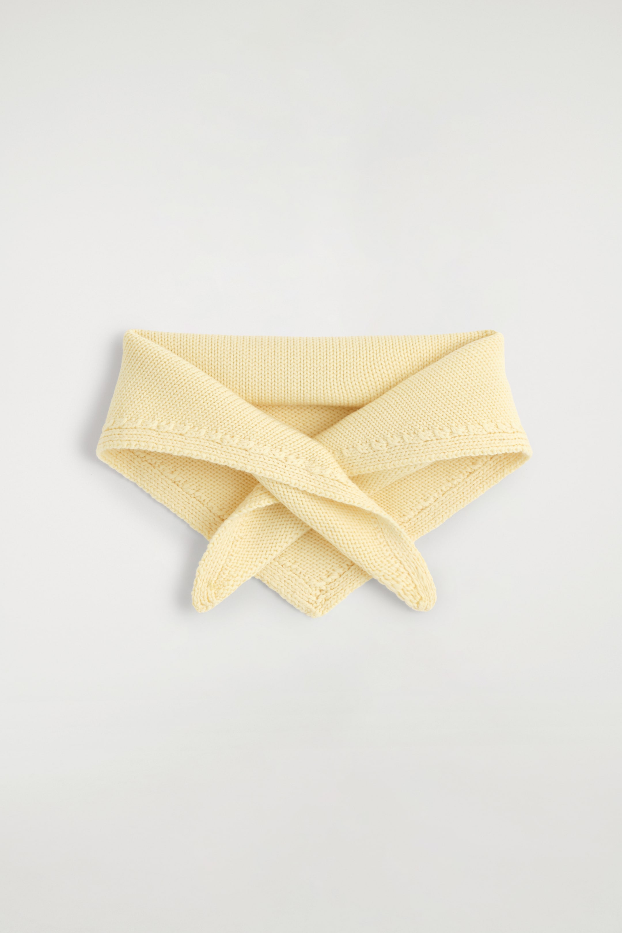 FULAR TRIUNGHIULAR DIN LÂNĂ MERINO - BUTTER YELLOW - FEMEI | H&M RO