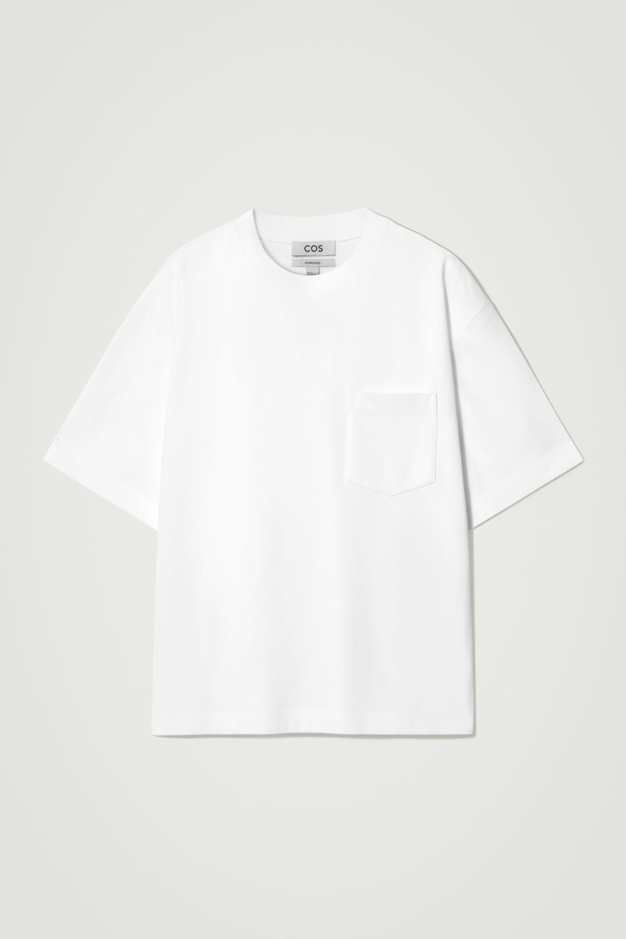 OVERSIZED HEAVYWEIGHT COTTON T-SHIRT - WHITE | COS US