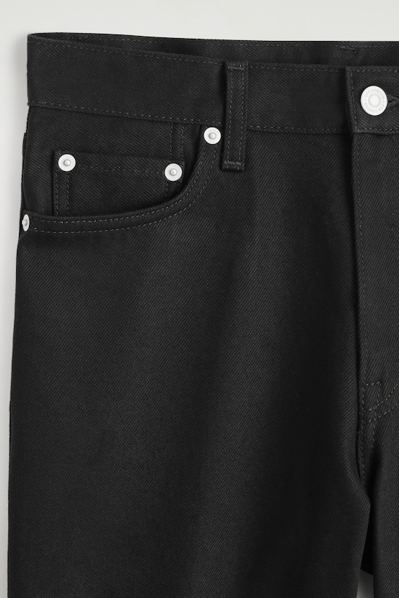 CHORD STRAIGHT-LEG JEANS - BLACK | COS US