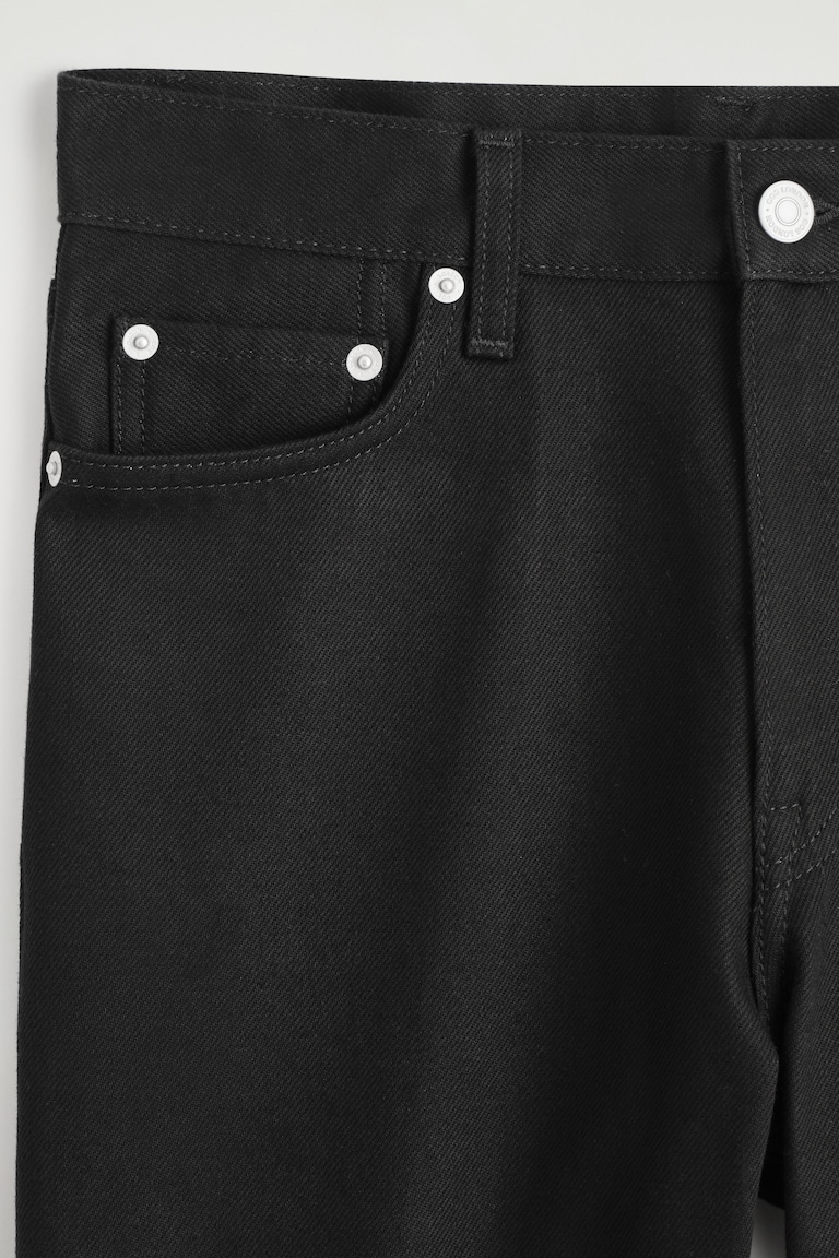 CHORD STRAIGHT-LEG JEANS - BLACK | COS