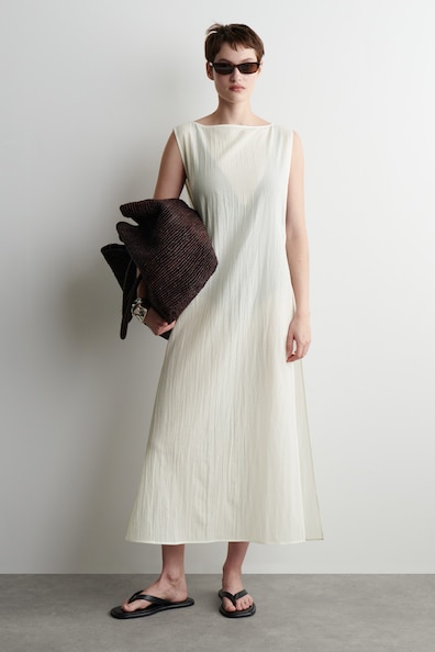 OPEN-SIDE SHEER TUNIC - WHITE | COS