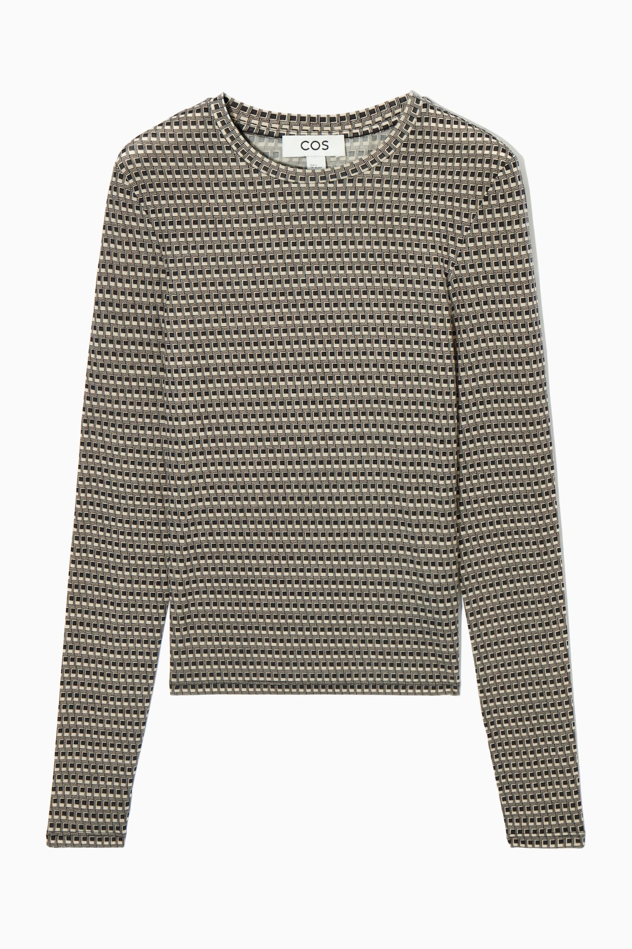 SECOND-SKIN LONG-SLEEVED TOP - BLACK | COS