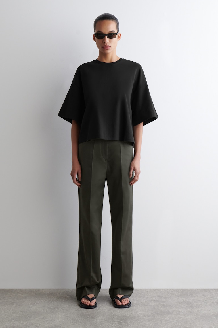 OVERSIZED BOXY T-SHIRT - BLACK | COS