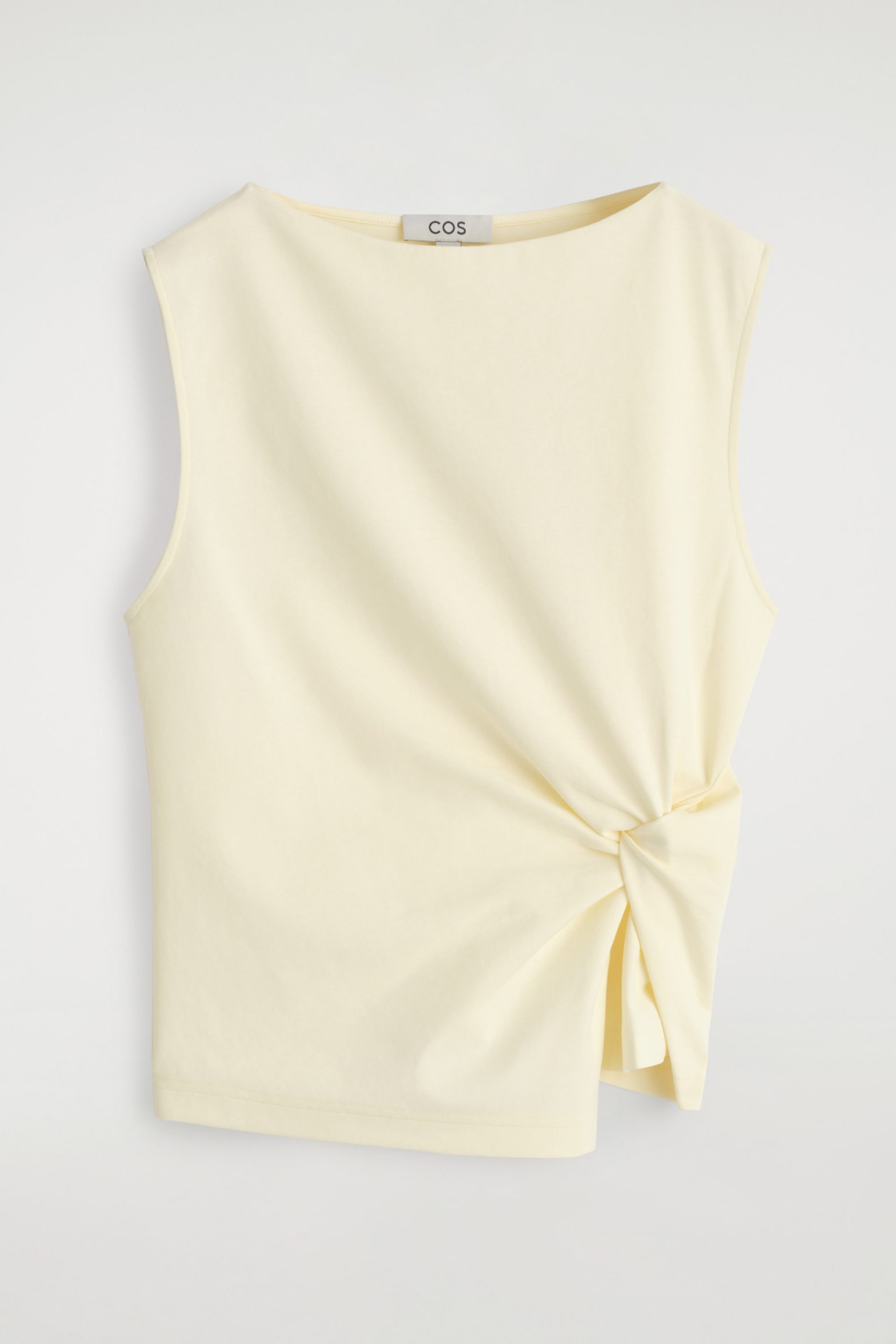 TWIST-DETAIL TOP - BUTTER YELLOW | COS