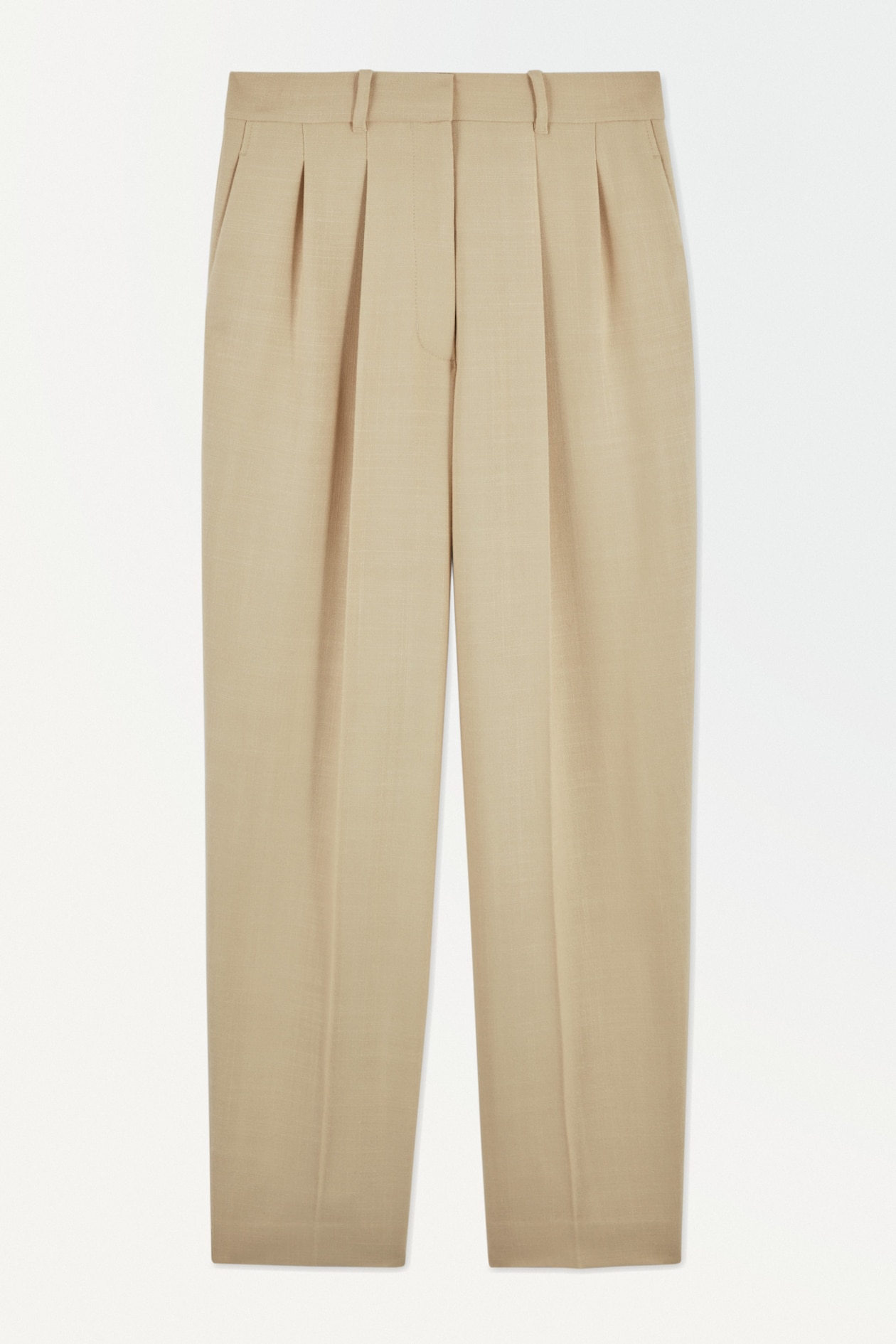 DIE ELEGANTE HOSE MIT FALTEN - BEIGE | COS DE