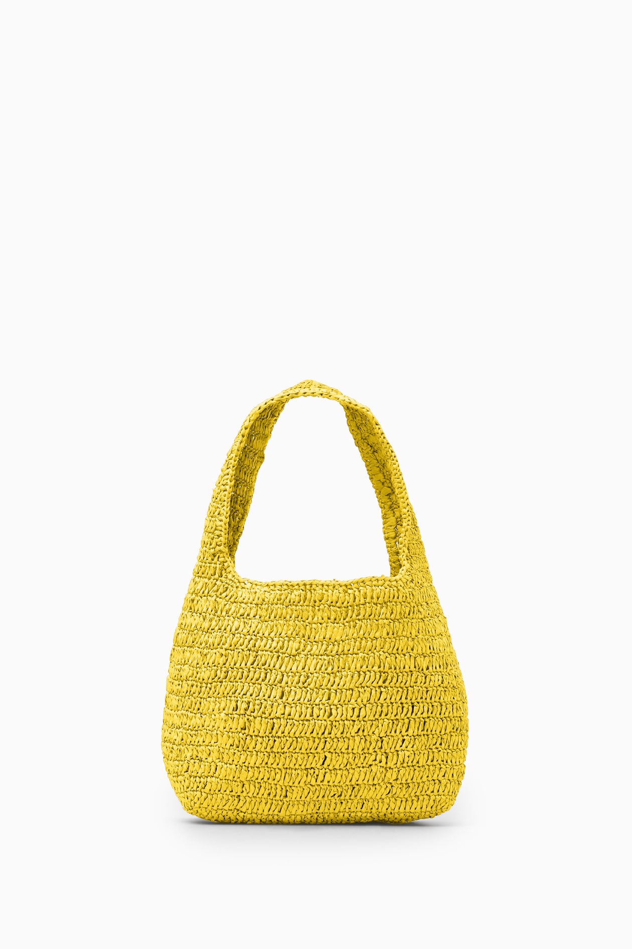 Women's BRIGHT YELLOW MINI SHOULDER BAG - RAFFIA | H&M GB