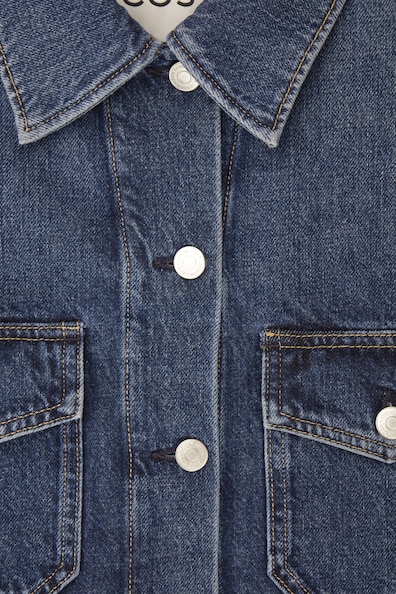 CROPPED DENIM JACKET - BLUE | COS GB