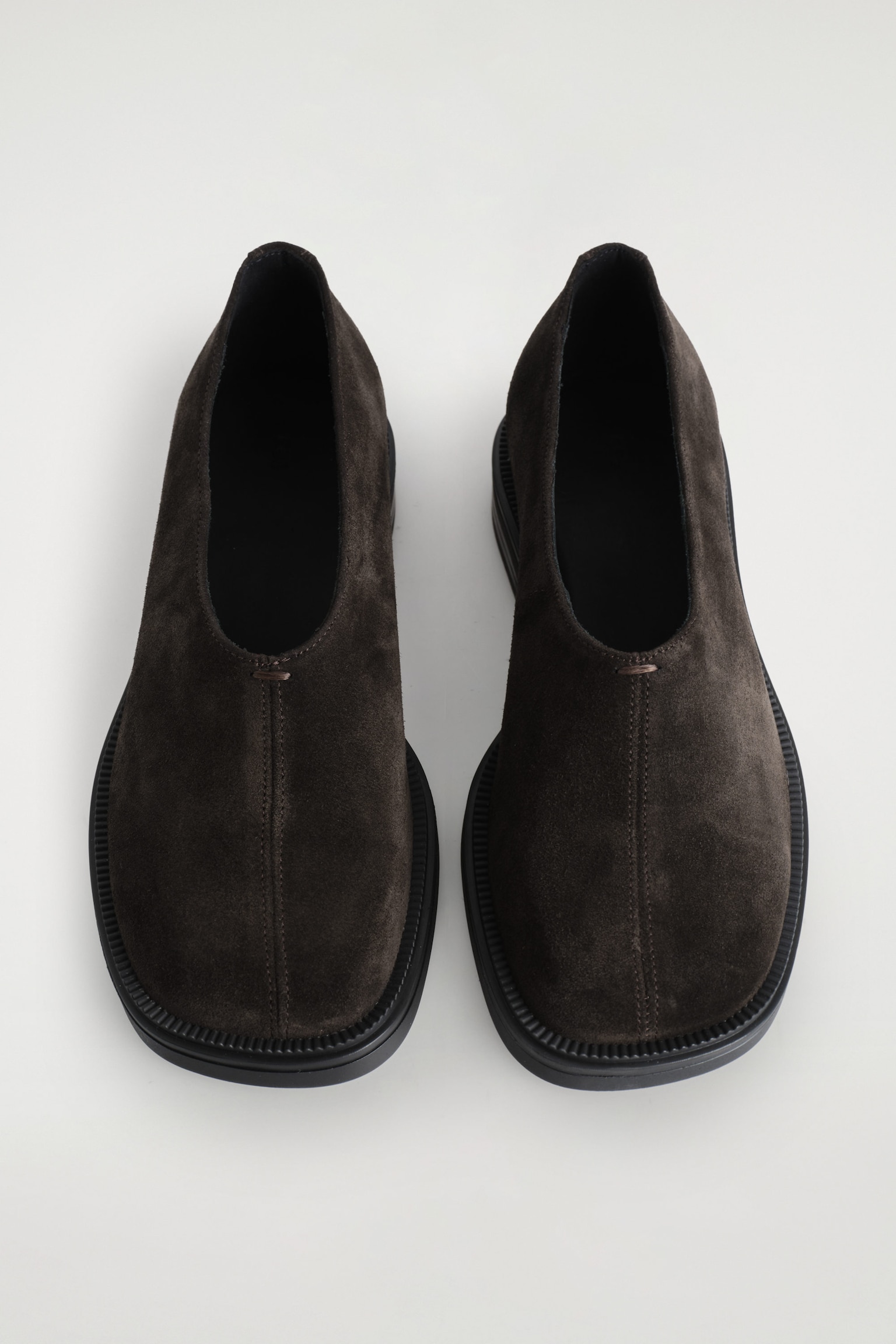 CHUNKY SUEDE SHOES - DARK BROWN | COS