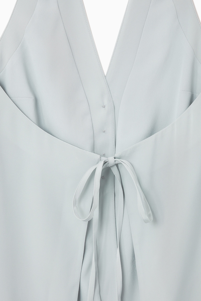LONGLINE WAISTCOAT HALTERNECK TOP - LIGHT BLUE | COS DK