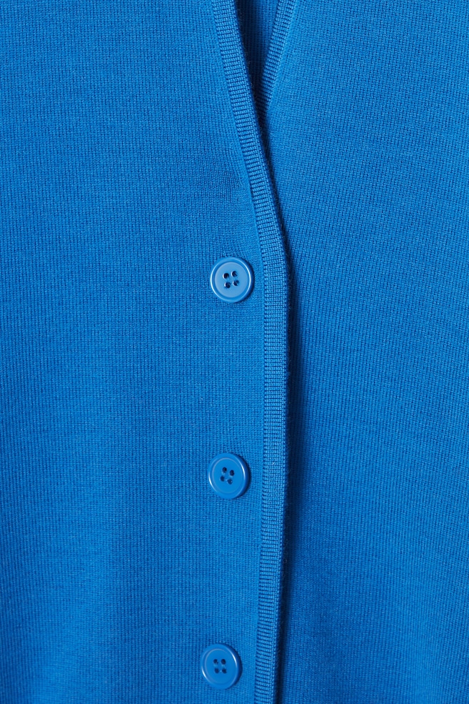 WAISTED KNITTED CARDIGAN - BRIGHT BLUE | COS