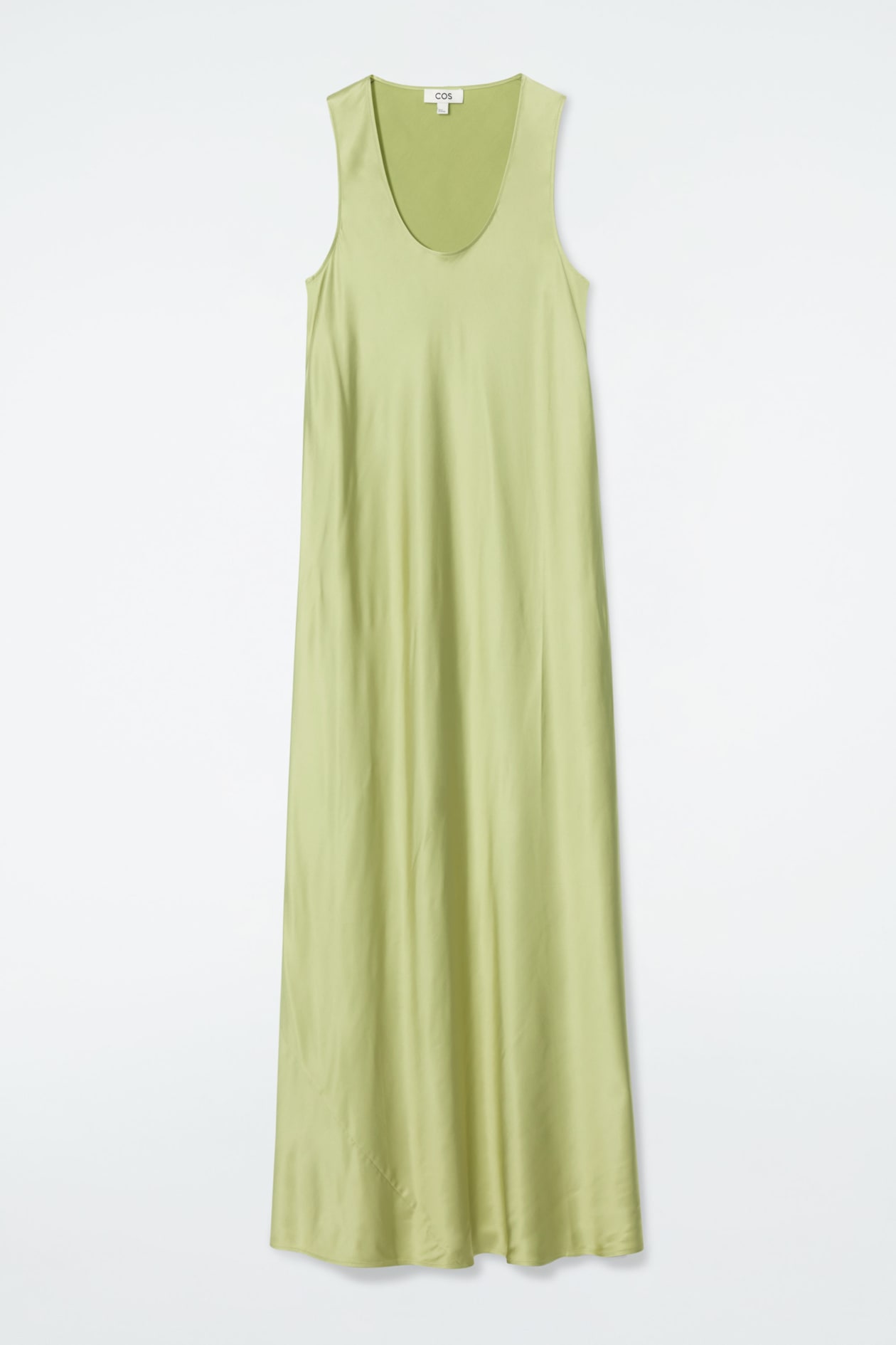 BIAS-CUT MAXI SLIP DRESS - SAGE GREEN | COS