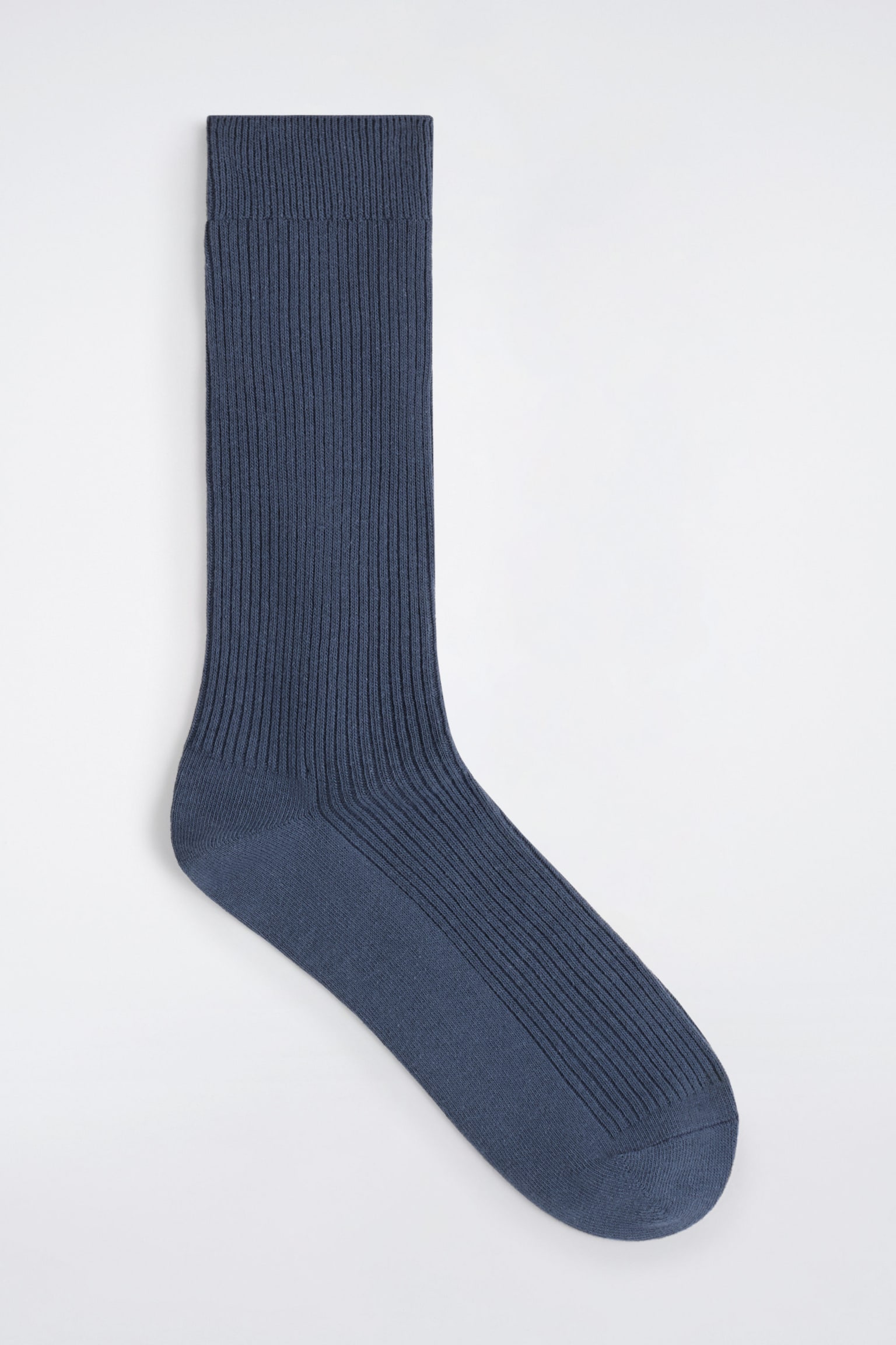RIBBED SOCKS - STEEL BLUE | COS