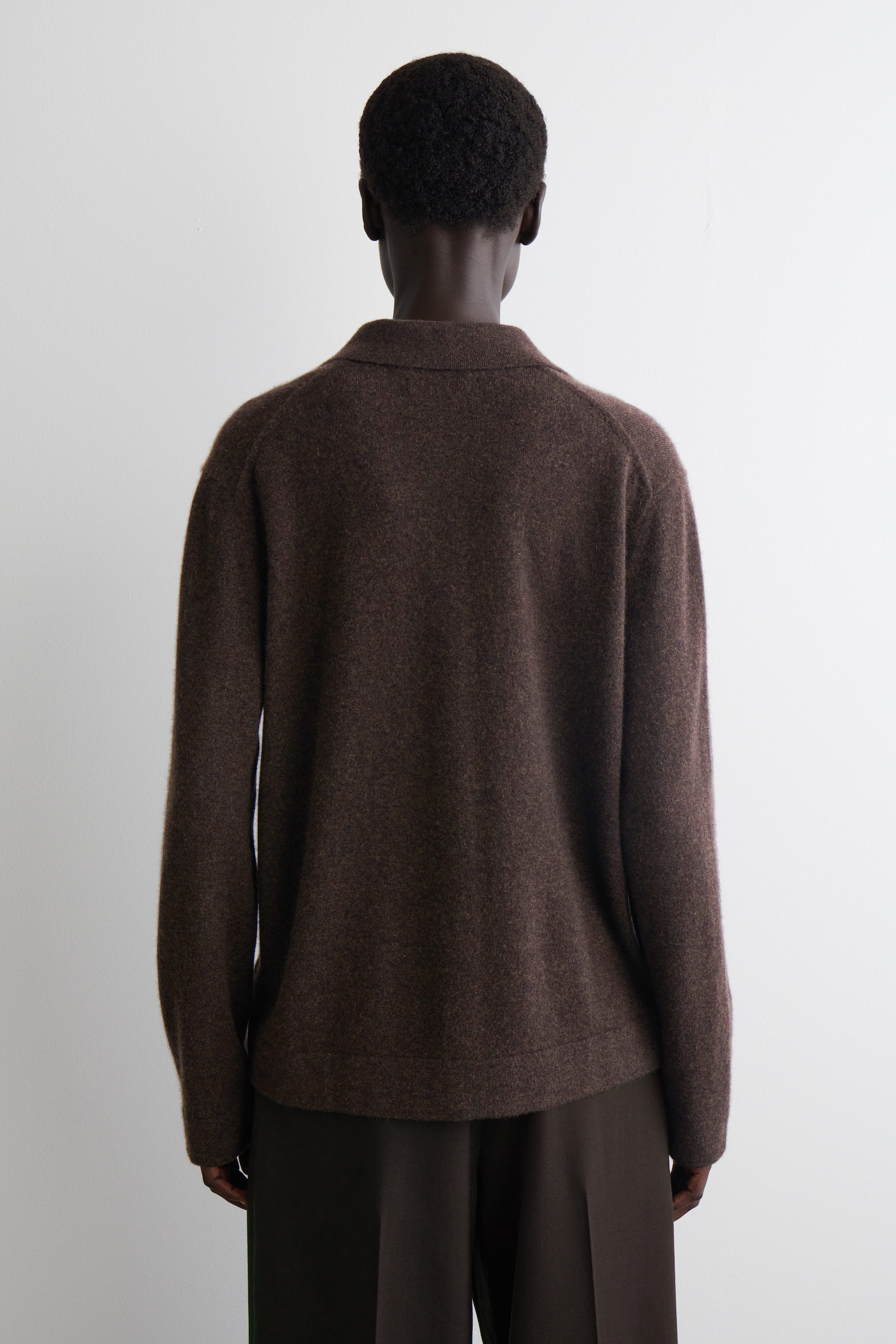 CASHMERE SHIRT - DARK BROWN | COS US