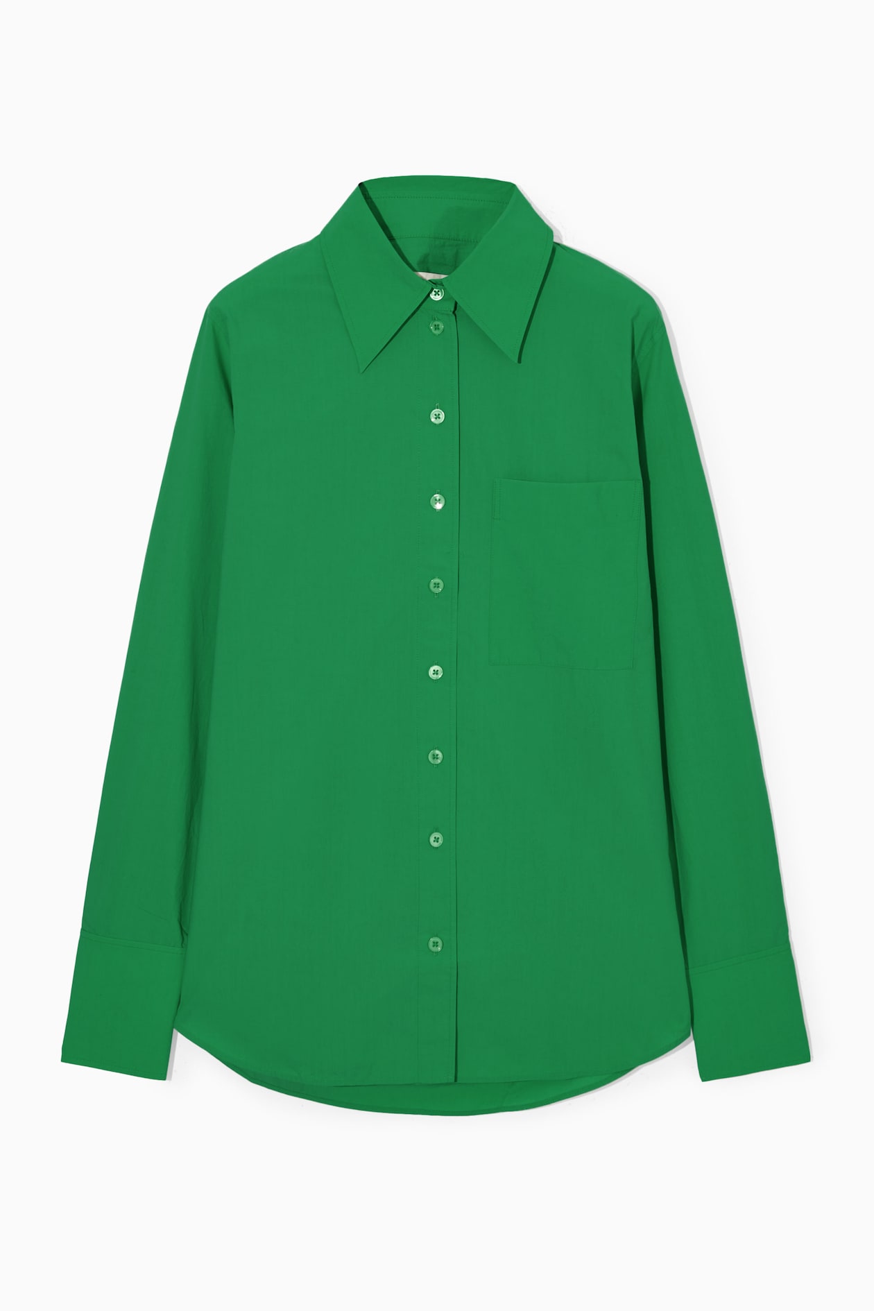 OVERSIZED TAILORED SHIRT - GREEN | COS GB