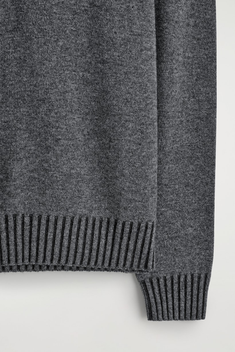 MERINO-CASHMERE CREW-NECK JUMPER - GREY | COS GB