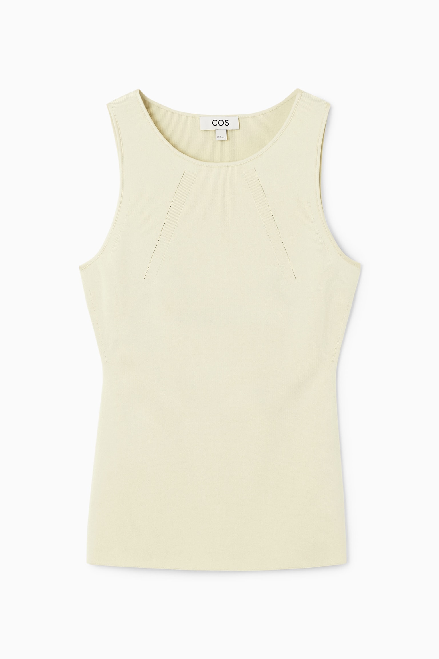 KNITTED TANK TOP - BEIGE | COS