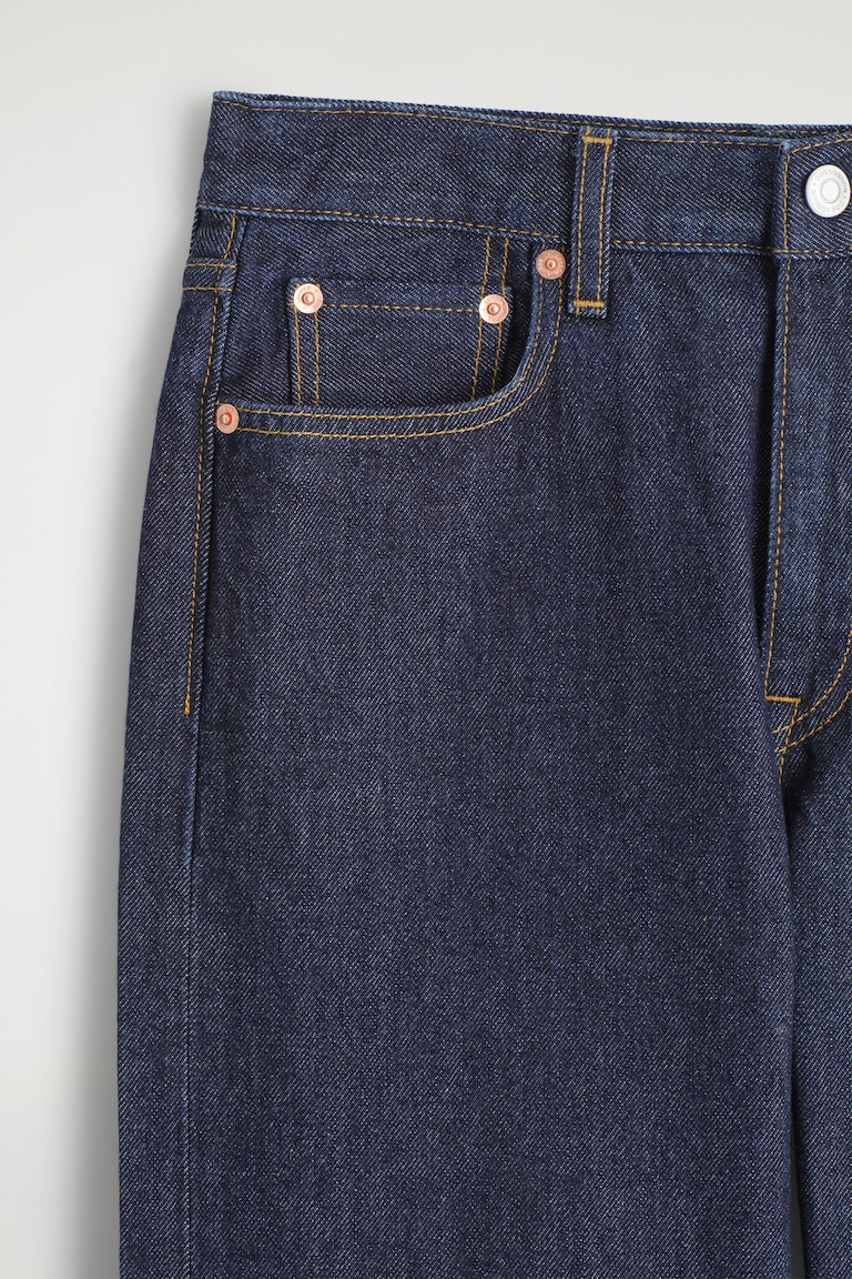 CHORD STRAIGHT-LEG JEANS - DARK INDIGO | COS US