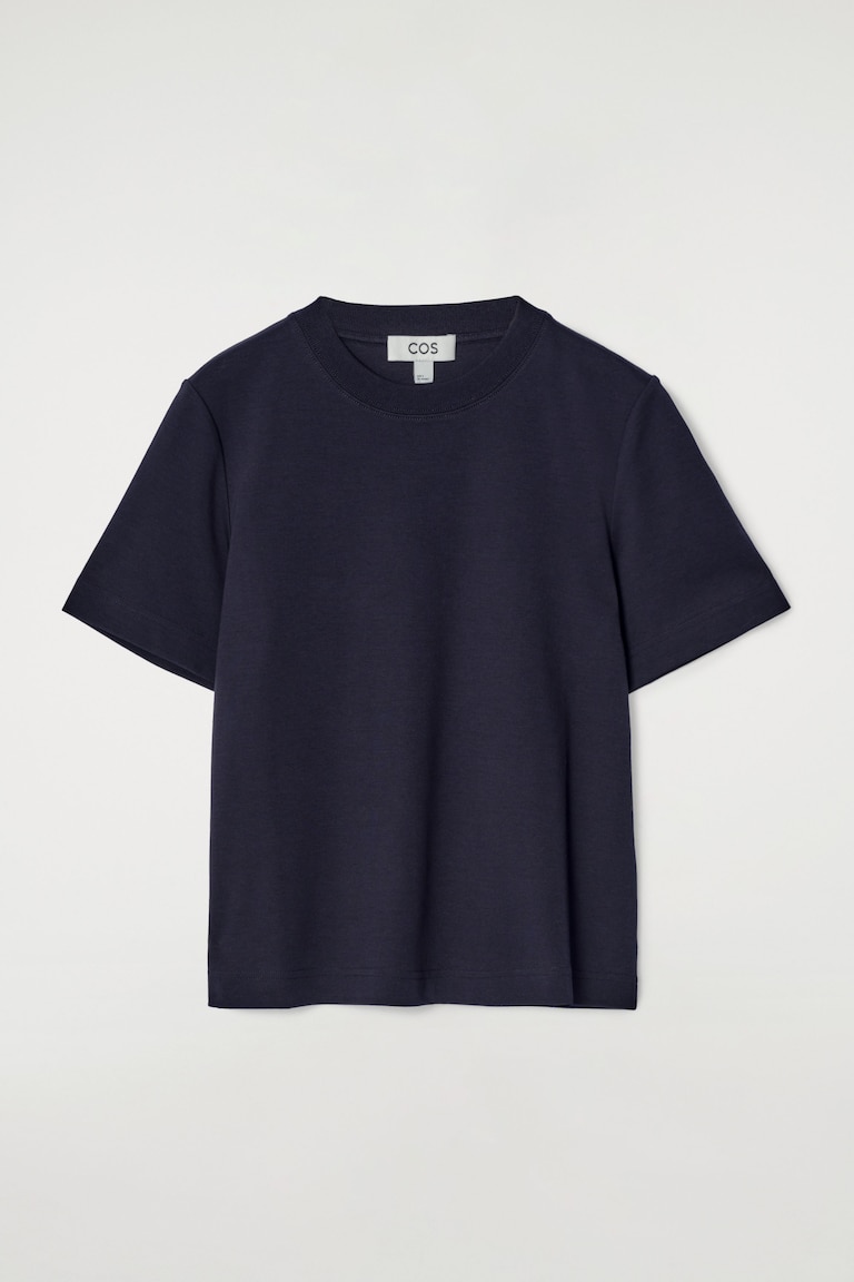 CLEAN CUT REGULAR T-SHIRT - NAVY | COS US