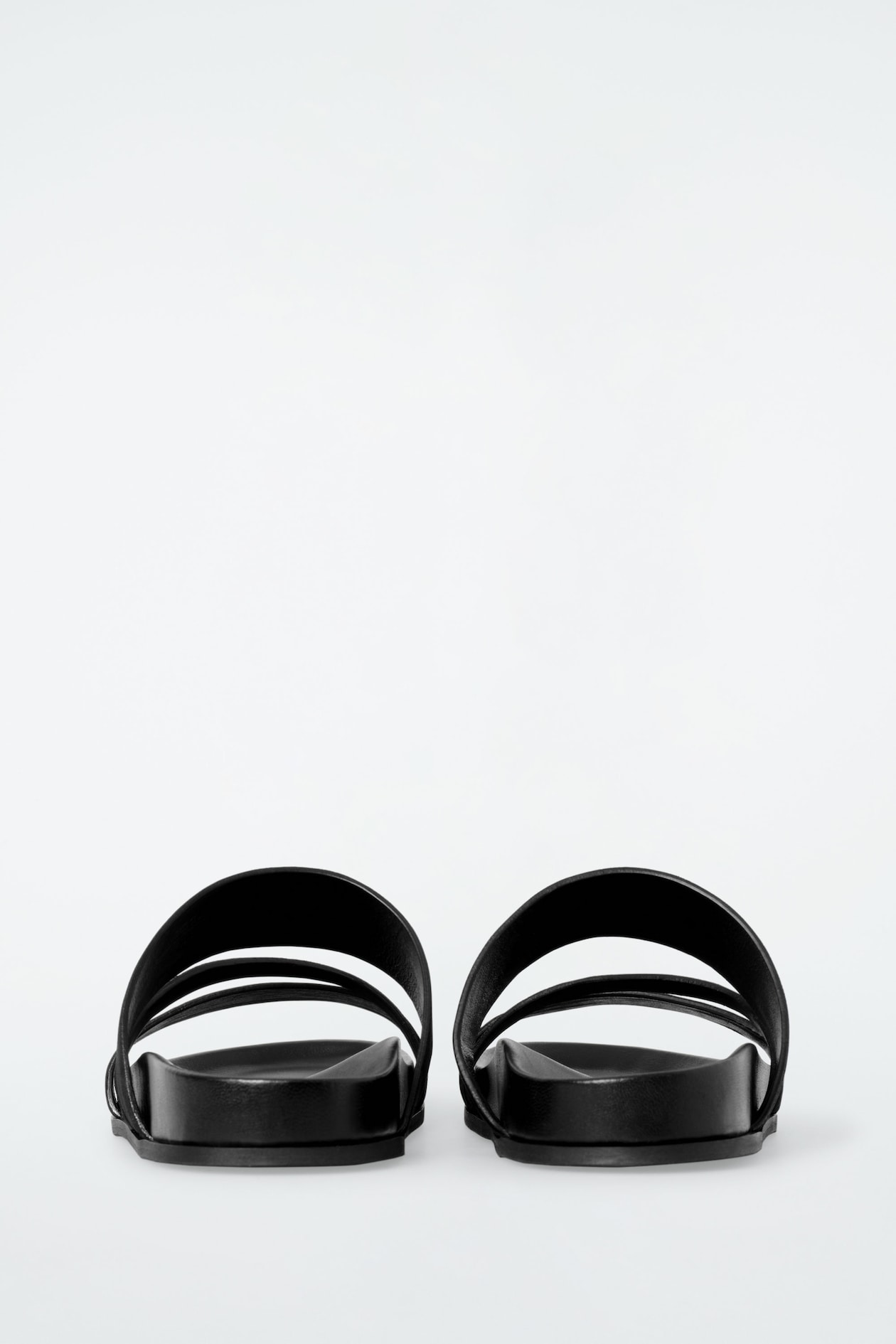 MULTI-STRAP SUEDE SANDALS - BLACK | COS
