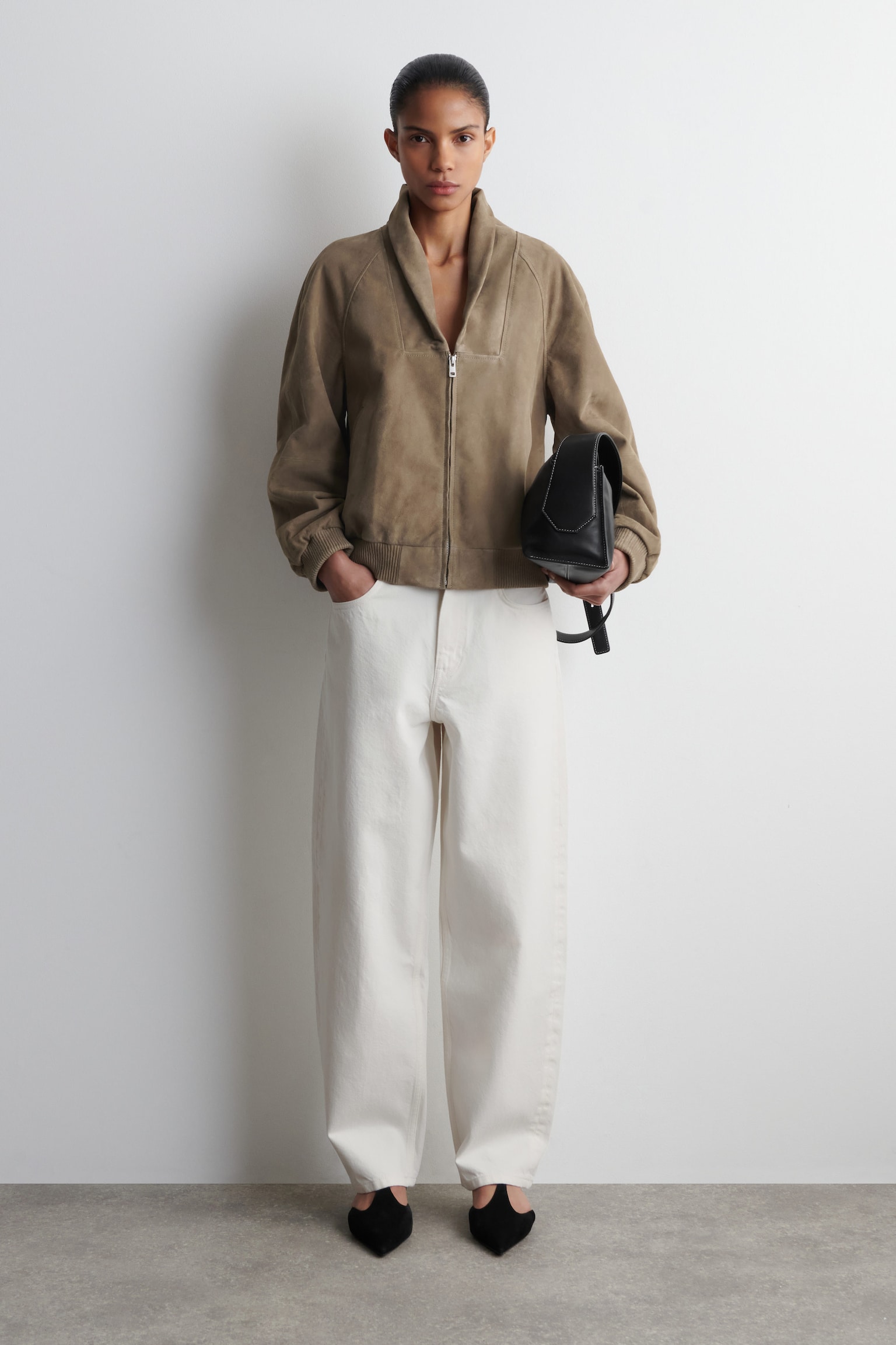 BAY BARREL-LEG JEANS - WHITE | COS US
