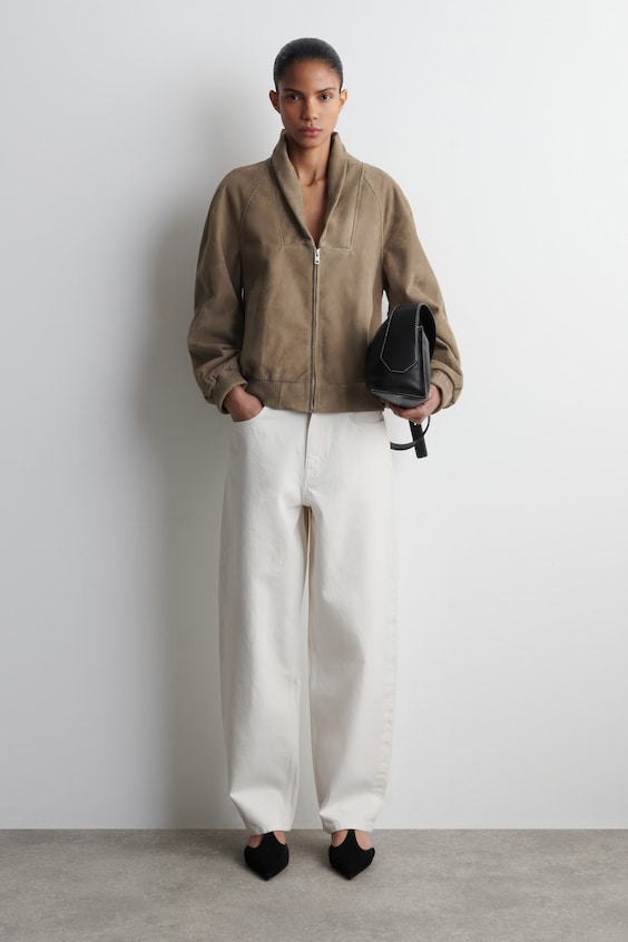 BAY BARREL-LEG JEANS - WHITE | COS US