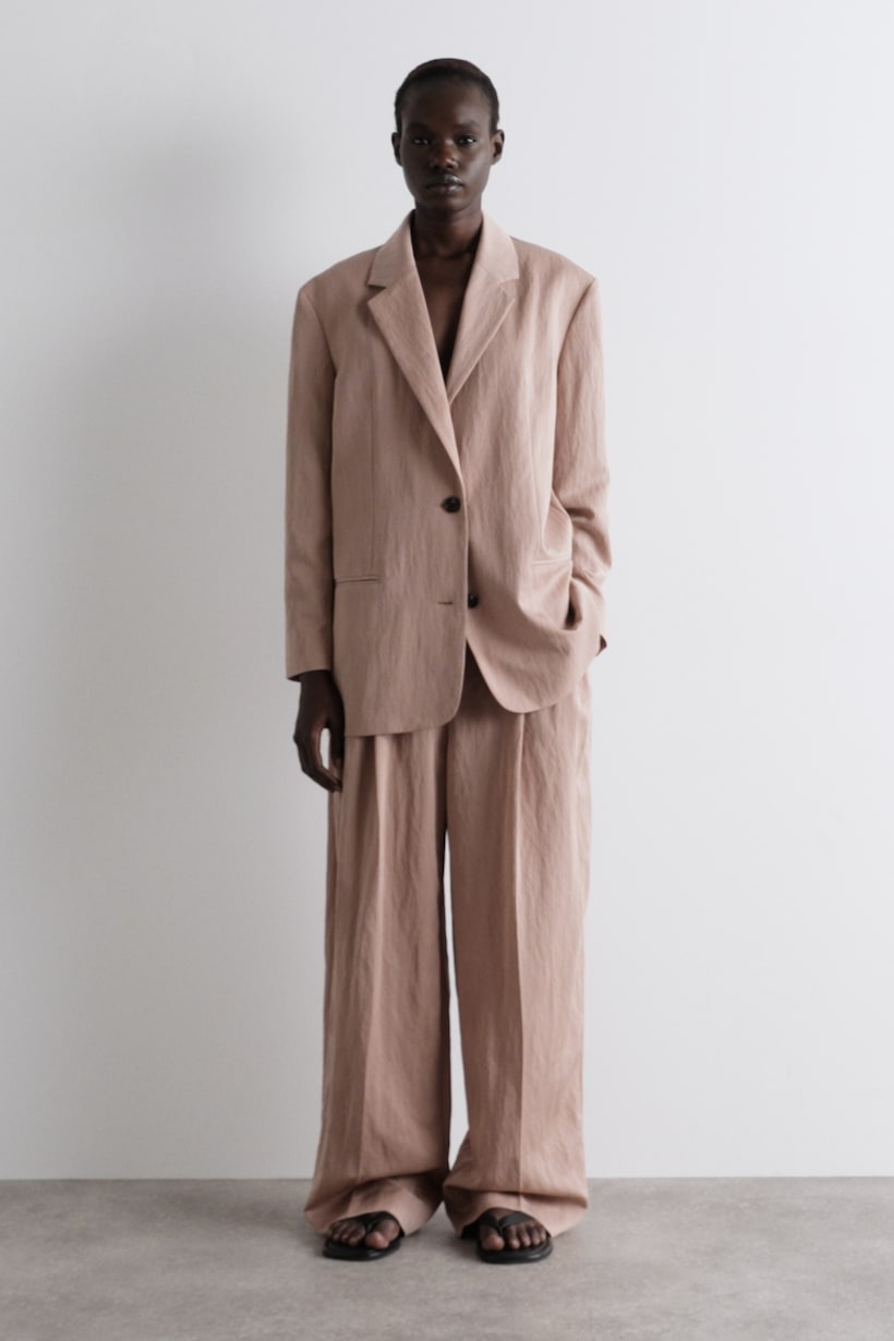 OVERSIZED FLUID BLAZER - LIGHT PINK | COS