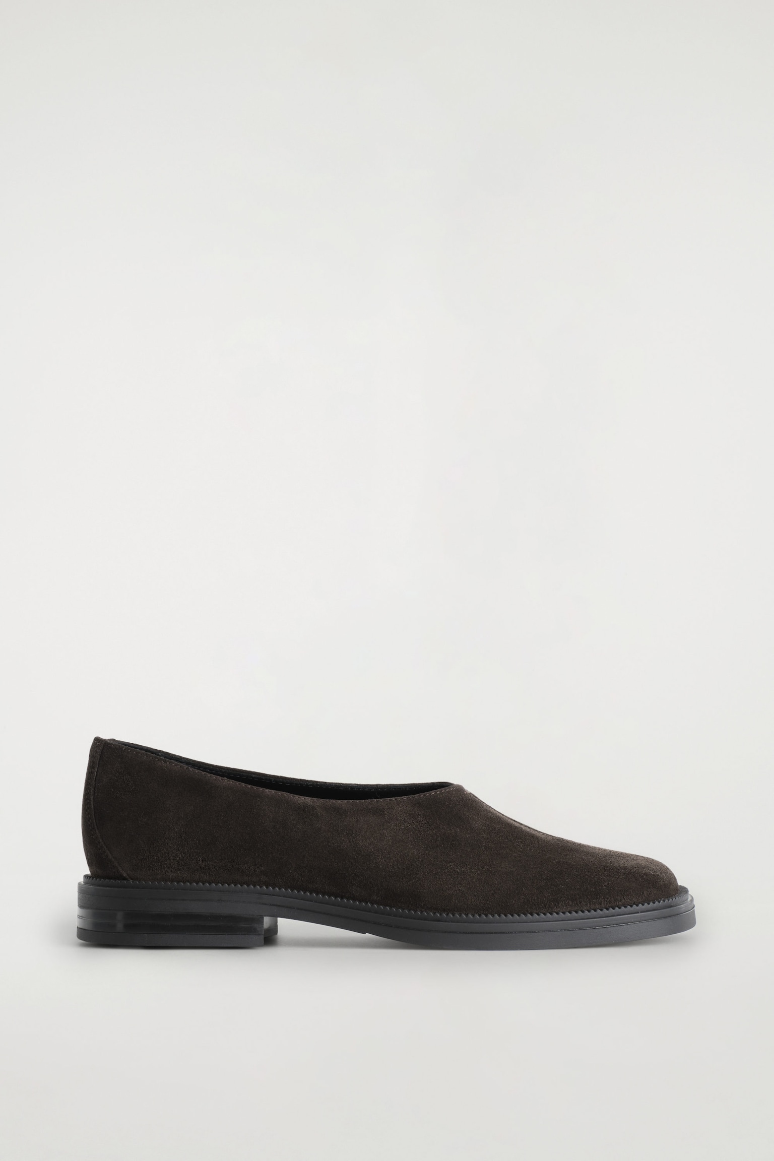 CHUNKY SUEDE SHOES - DARK BROWN | COS