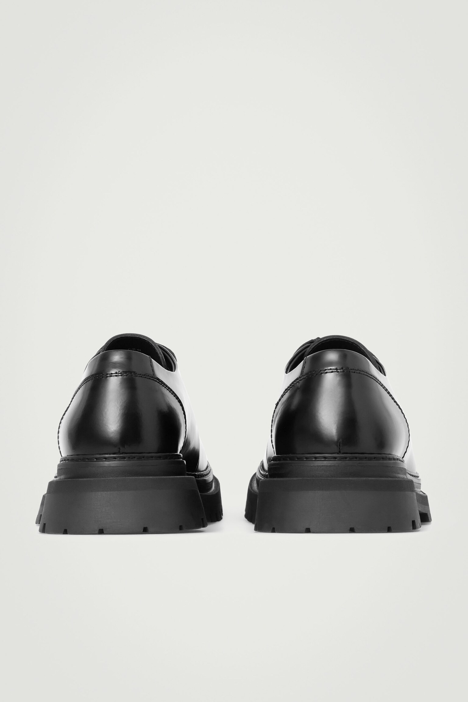 CHUNKY LEATHER DERBY SHOES - BLACK | COS AU