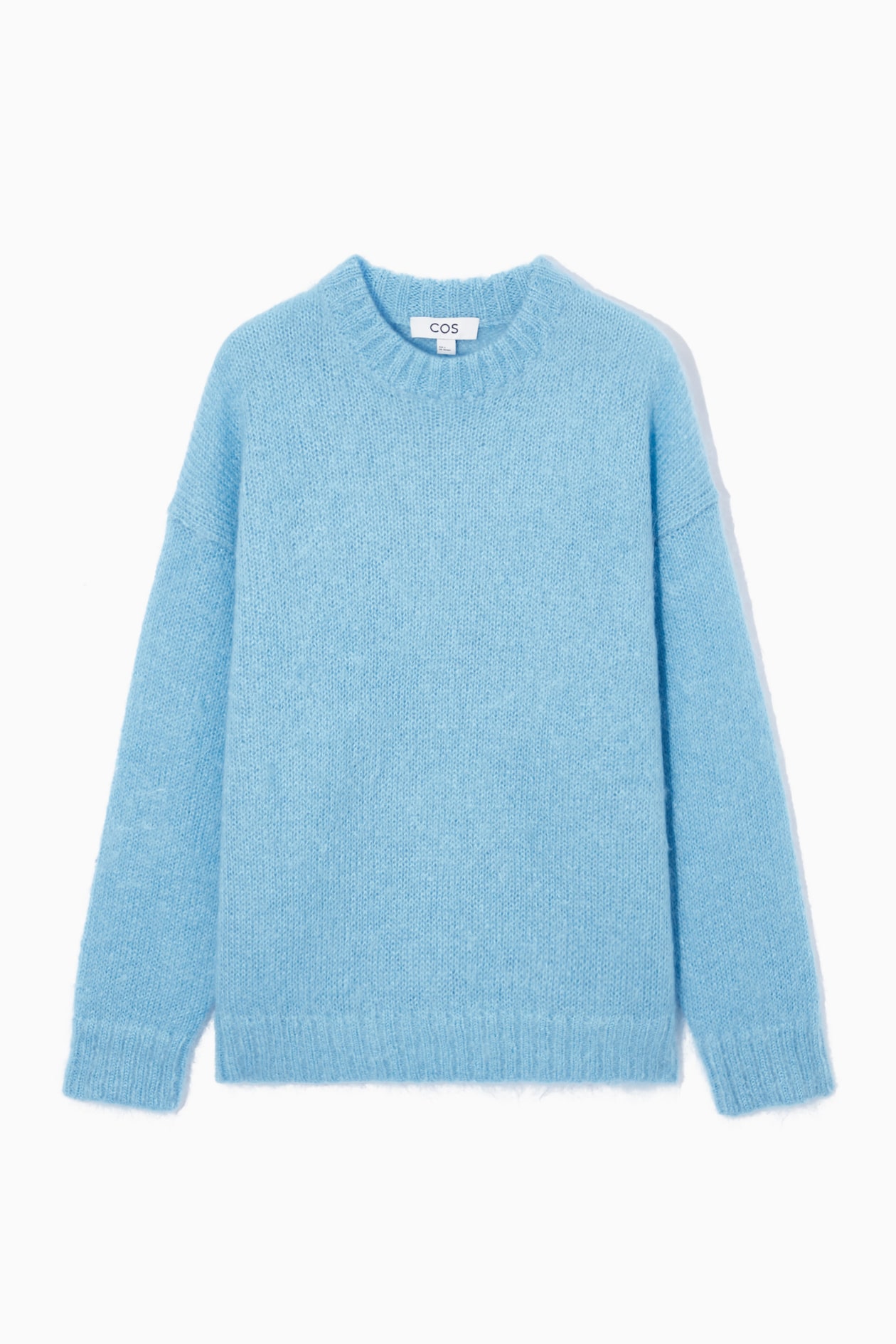 MOHAIR CREW-NECK JUMPER - LIGHT BLUE | COS AU