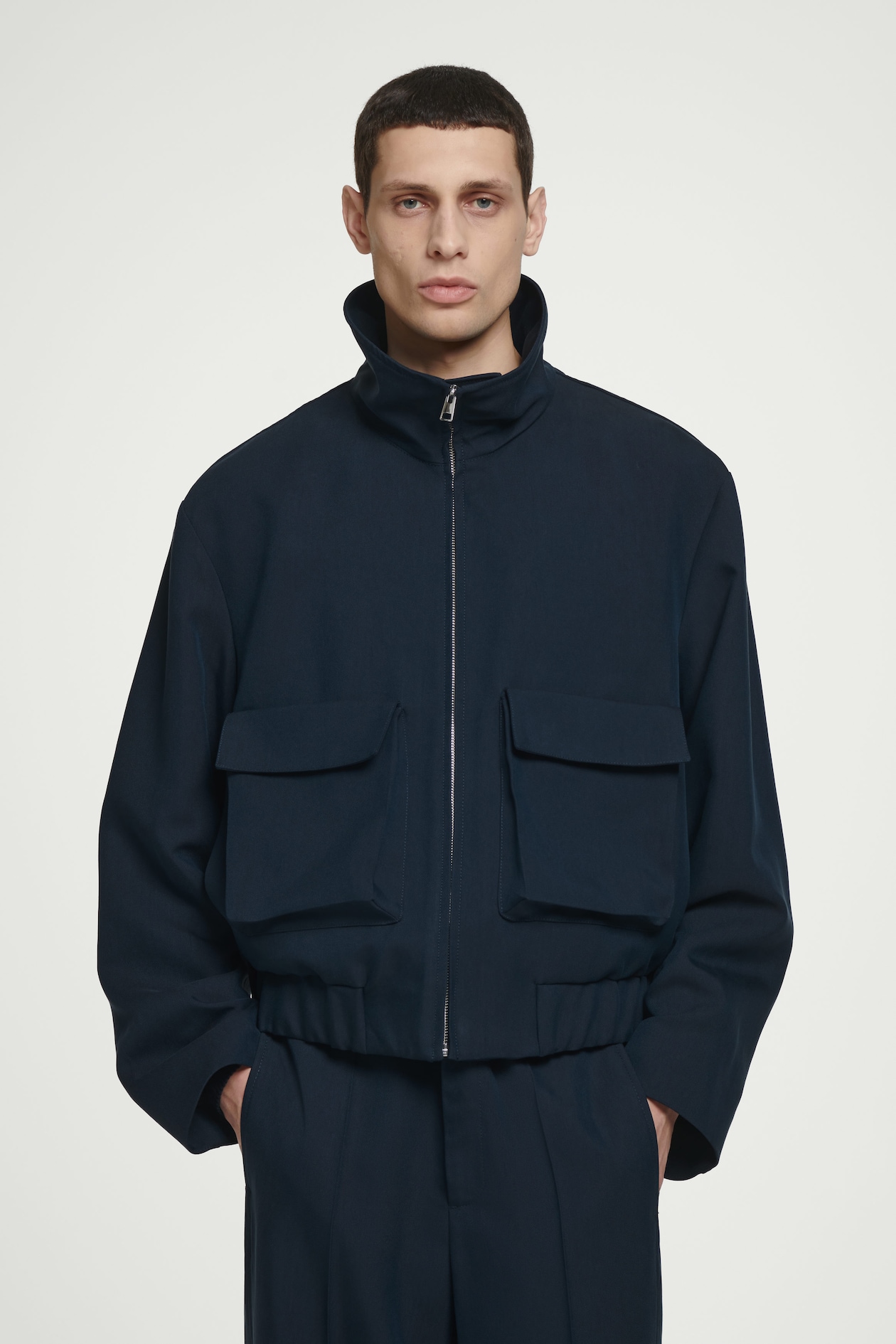 UTILITY BOMBER JACKET - MIDNIGHT | COS