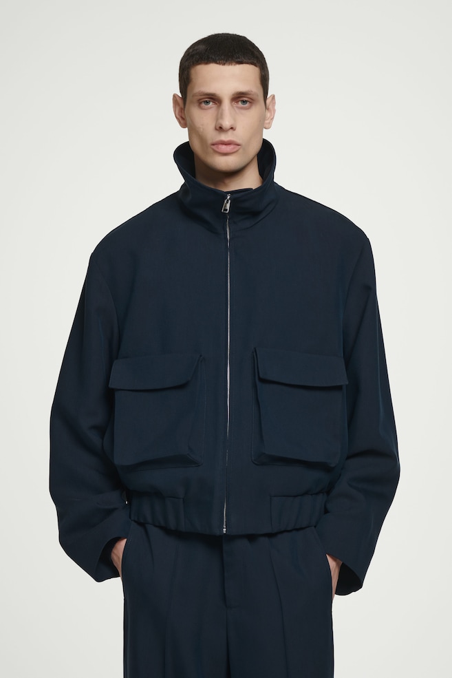 UTILITY BOMBER JACKET - MIDNIGHT | COS