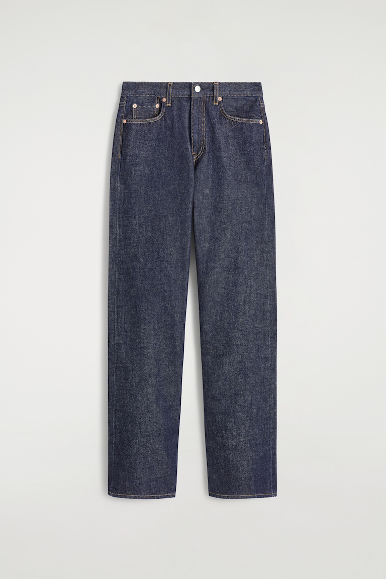 CHORD STRAIGHT-LEG JEANS - DARK INDIGO | COS US