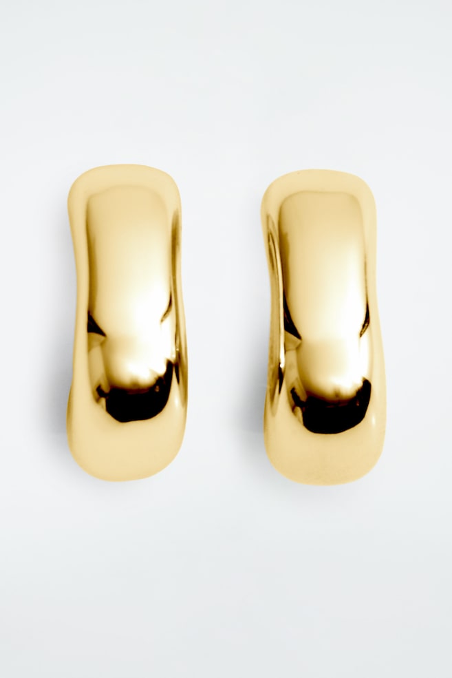 MINI CHUNKY SQUARED HOOP EARRINGS - GOLD | COS GB