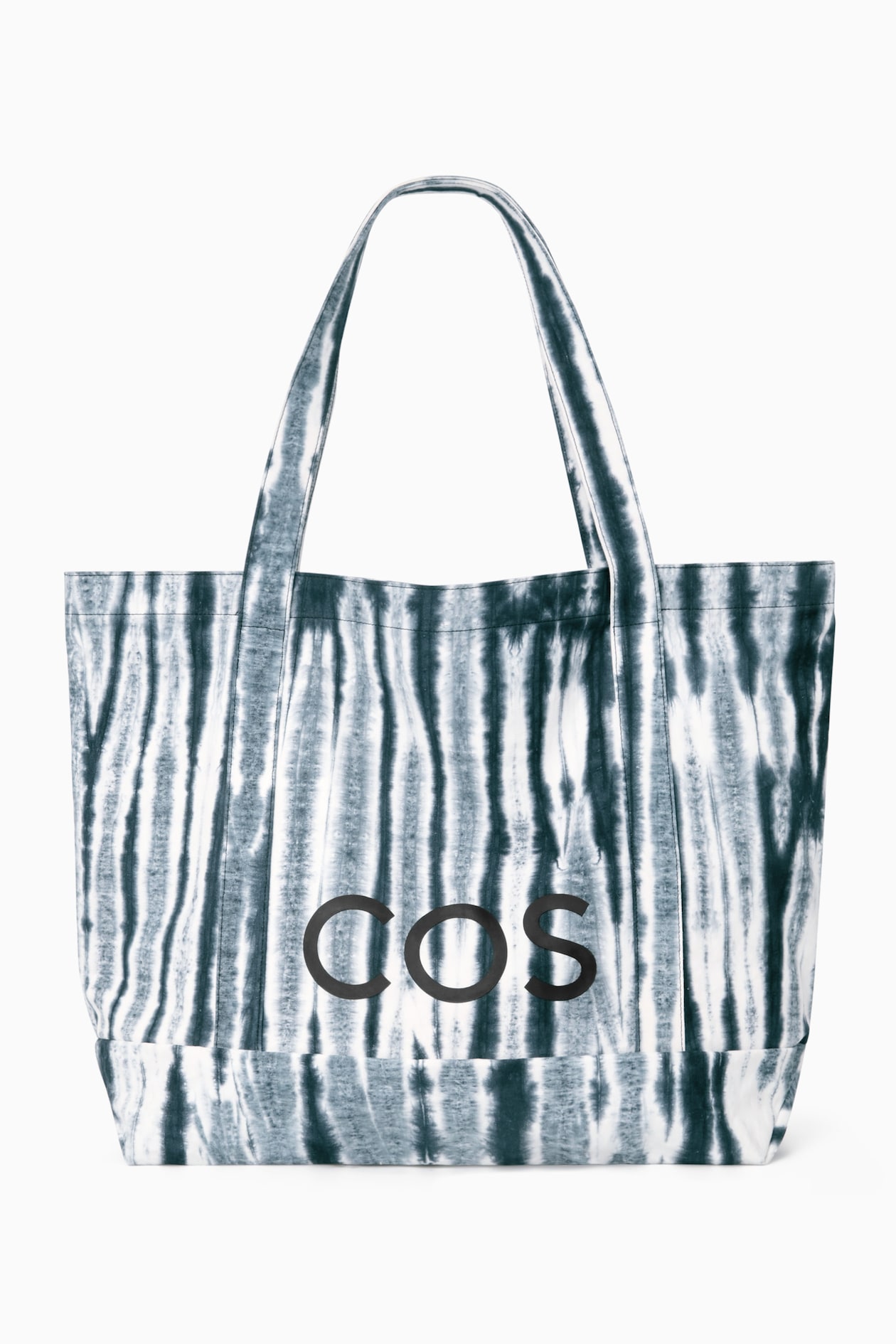 COS UTILITY TOTE BAG - CANVAS - BLUE / WHITE | COS