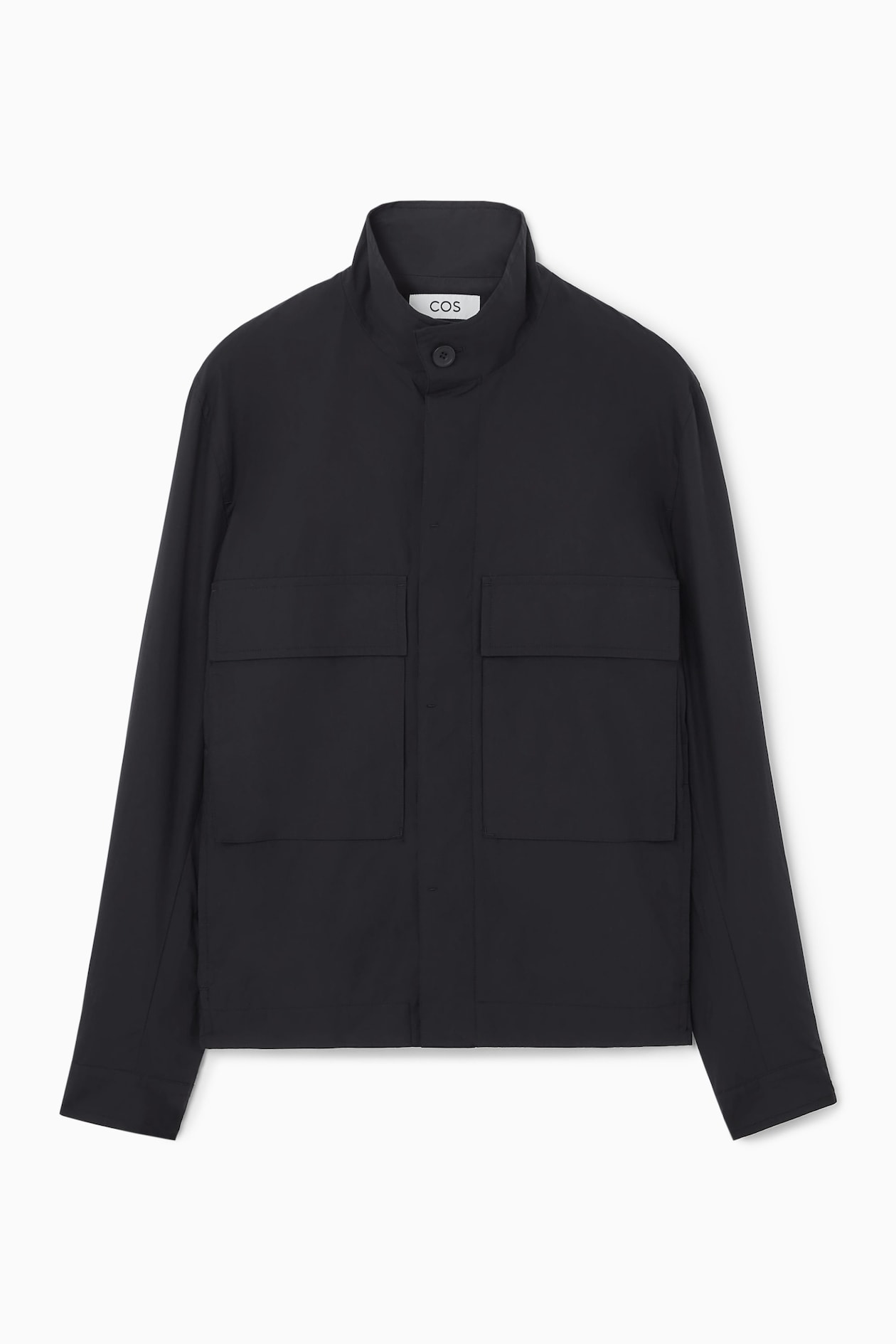 LIGHTWEIGHT UTILITY OVERSHIRT - BLACK | COS