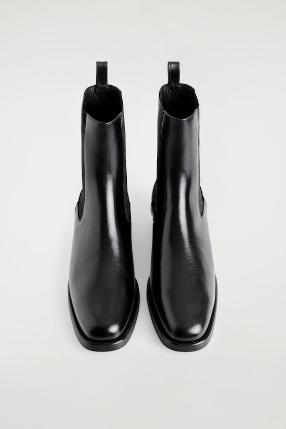 LEATHER CHELSEA BOOTS - BLACK | COS GB