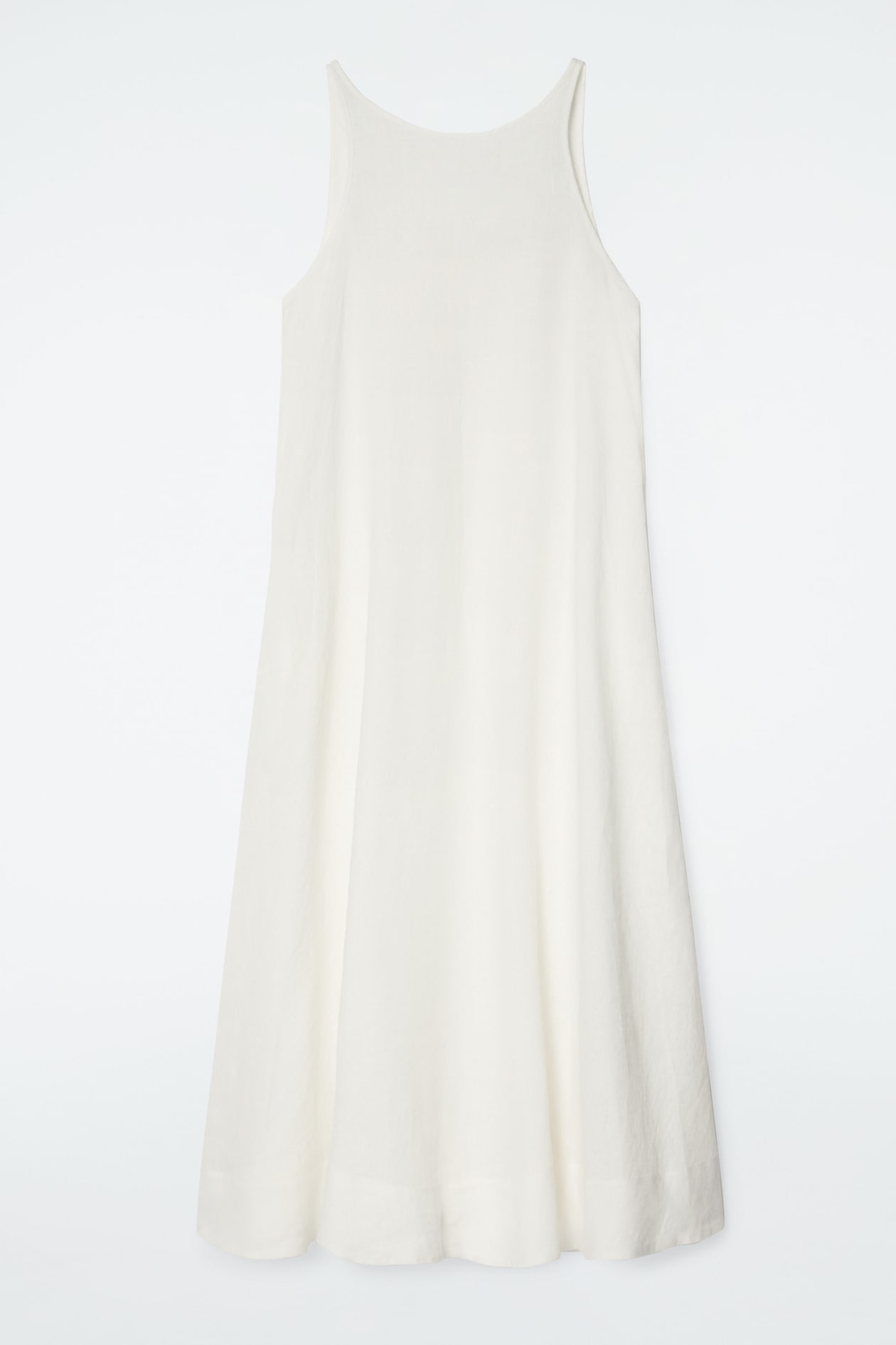 A-LINE LINEN MAXI DRESS - WHITE | COS